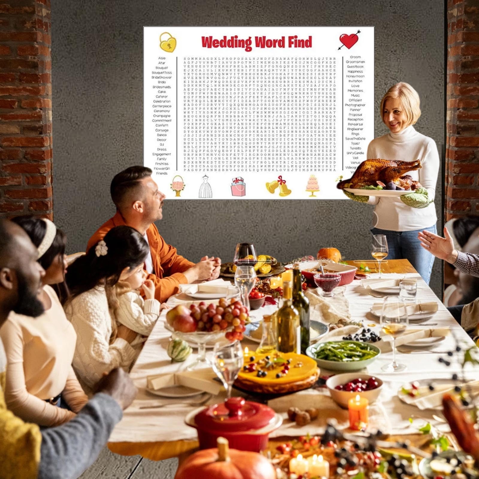 Thanksgiving Word Search Poster – Giant 31.5"x20" Wall Game, Poster ...