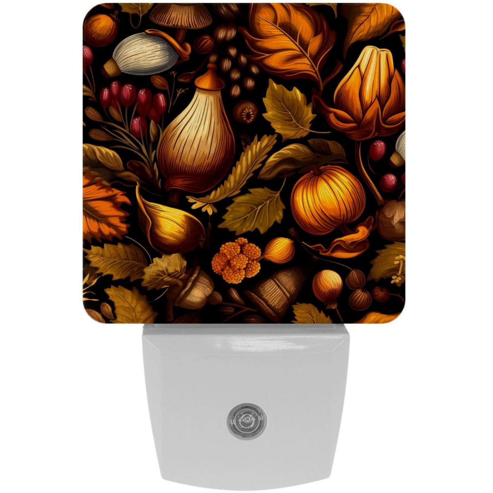 Thanksgiving acorns LED Square Night Light - Energy Efficient and ...