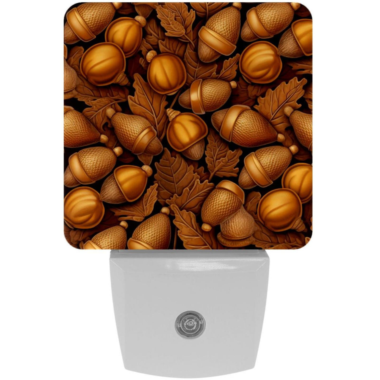 Thanksgiving acorns LED Square Night Lights - Elegant and Energy ...