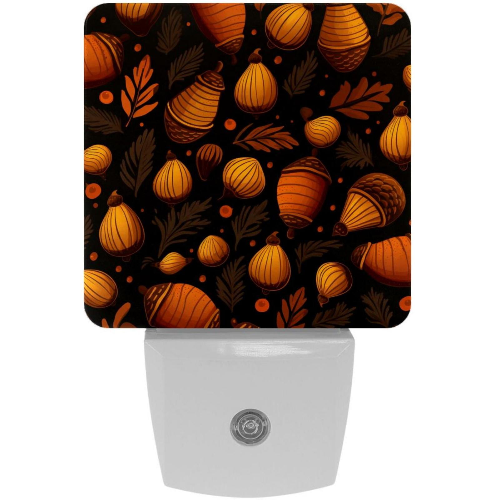 Thanksgiving acorns LED Square Night Lights - Elegant and Energy ...