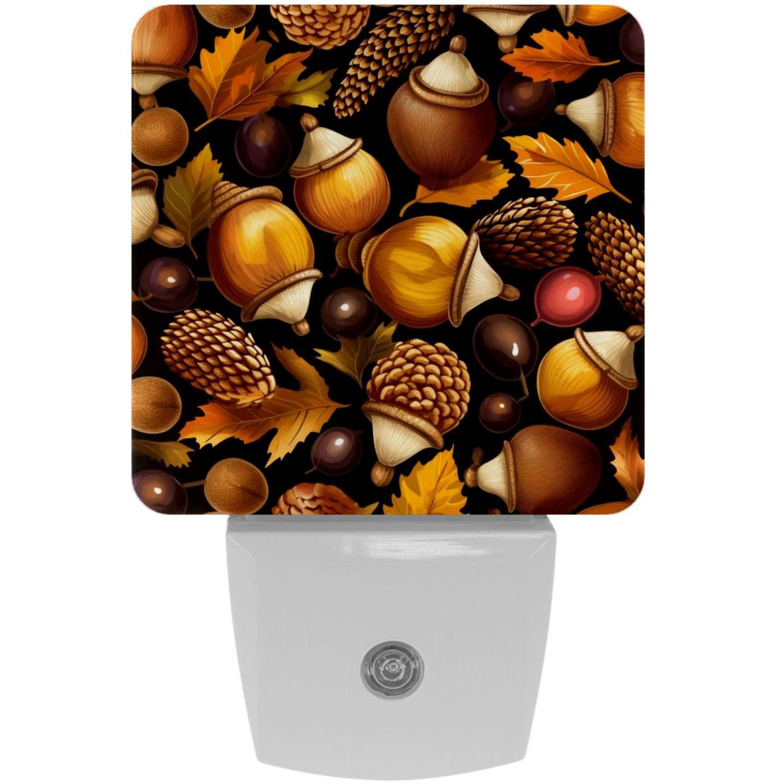 Thanksgiving acorns LED Square Night Lights - Elegant and Energy ...