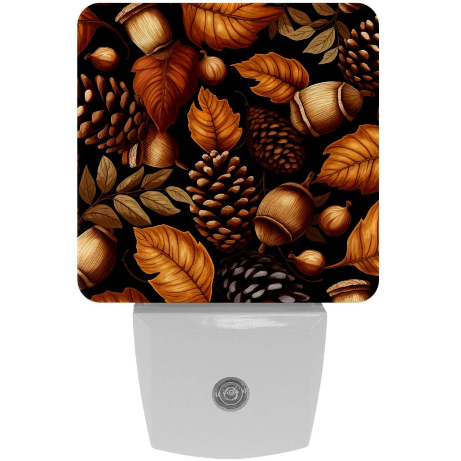 Thanksgiving acorns LED Square Night Lights- Energy Efficient and ...