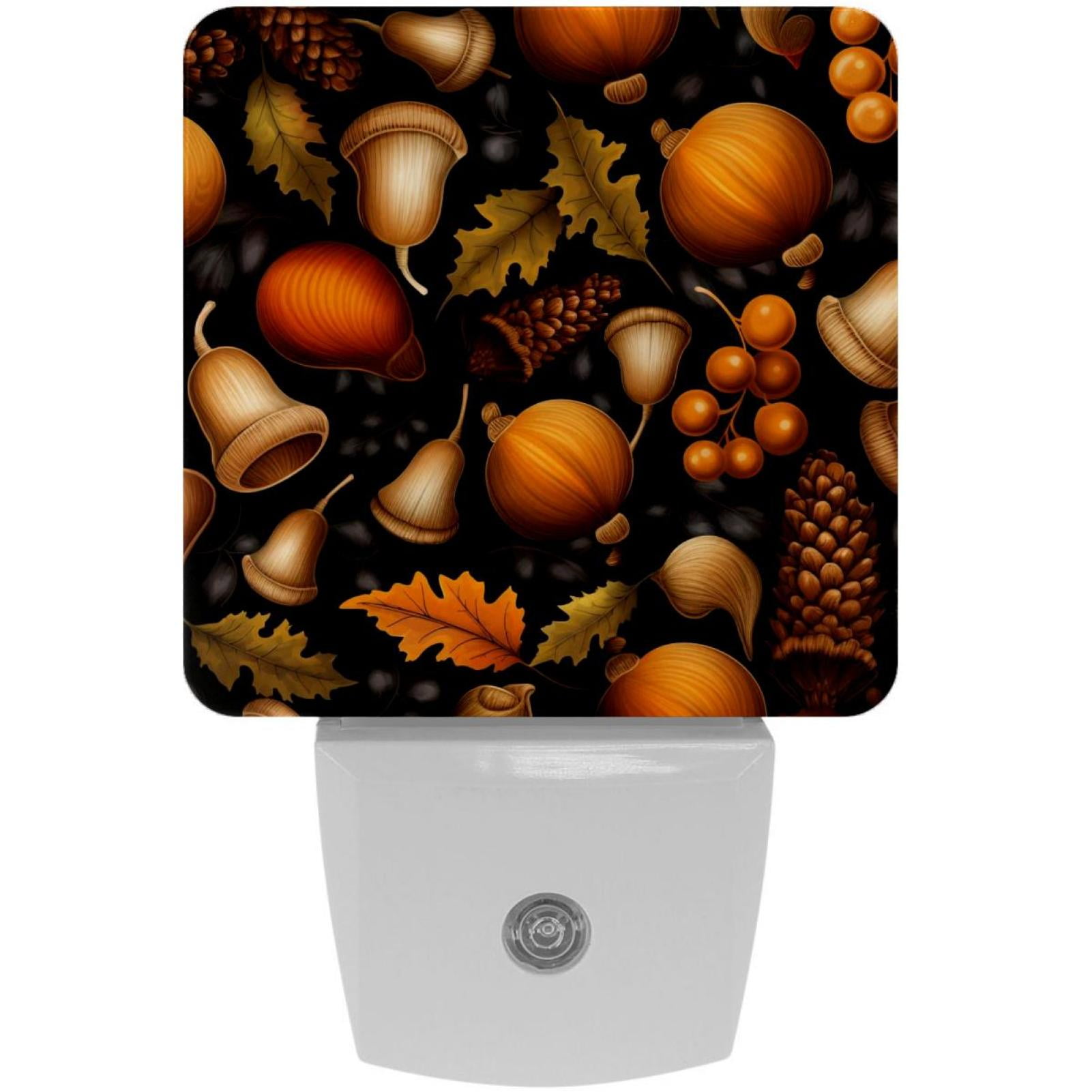 Thanksgiving acorns LED Square Night Lights - Small and Bright ...