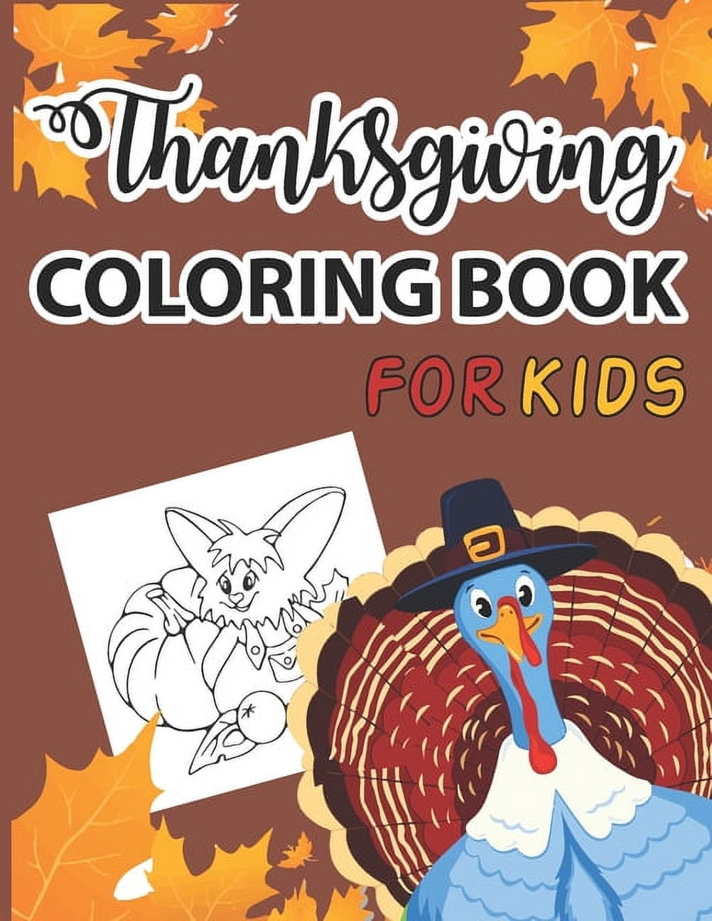 Thanksgiving coloring book for kids : A Collection of Fun and Easy ...