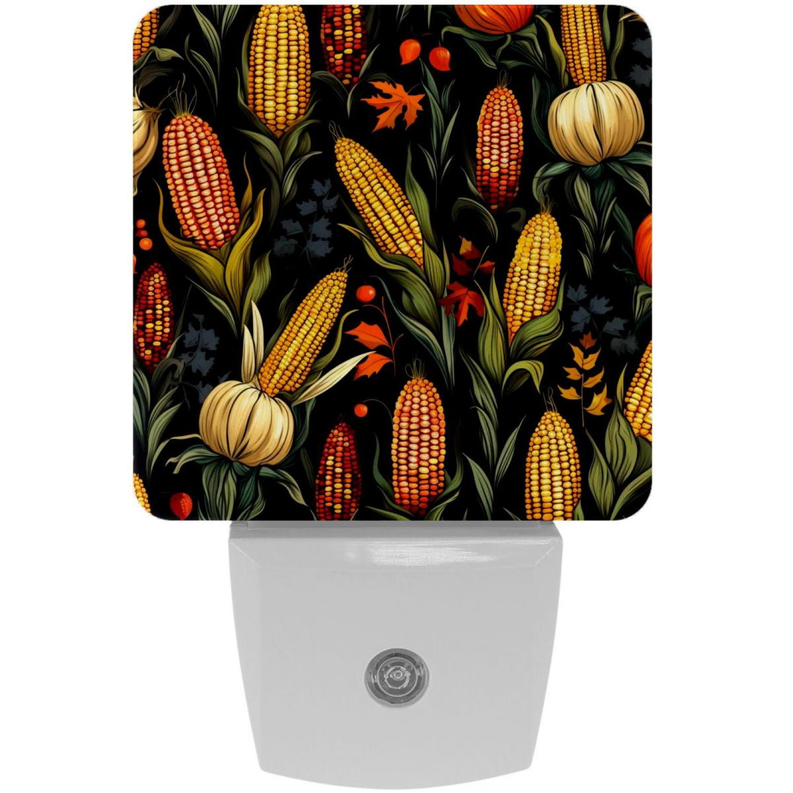 Thanksgiving corn LED Square Night Lights - Energy Efficient Bedside ...