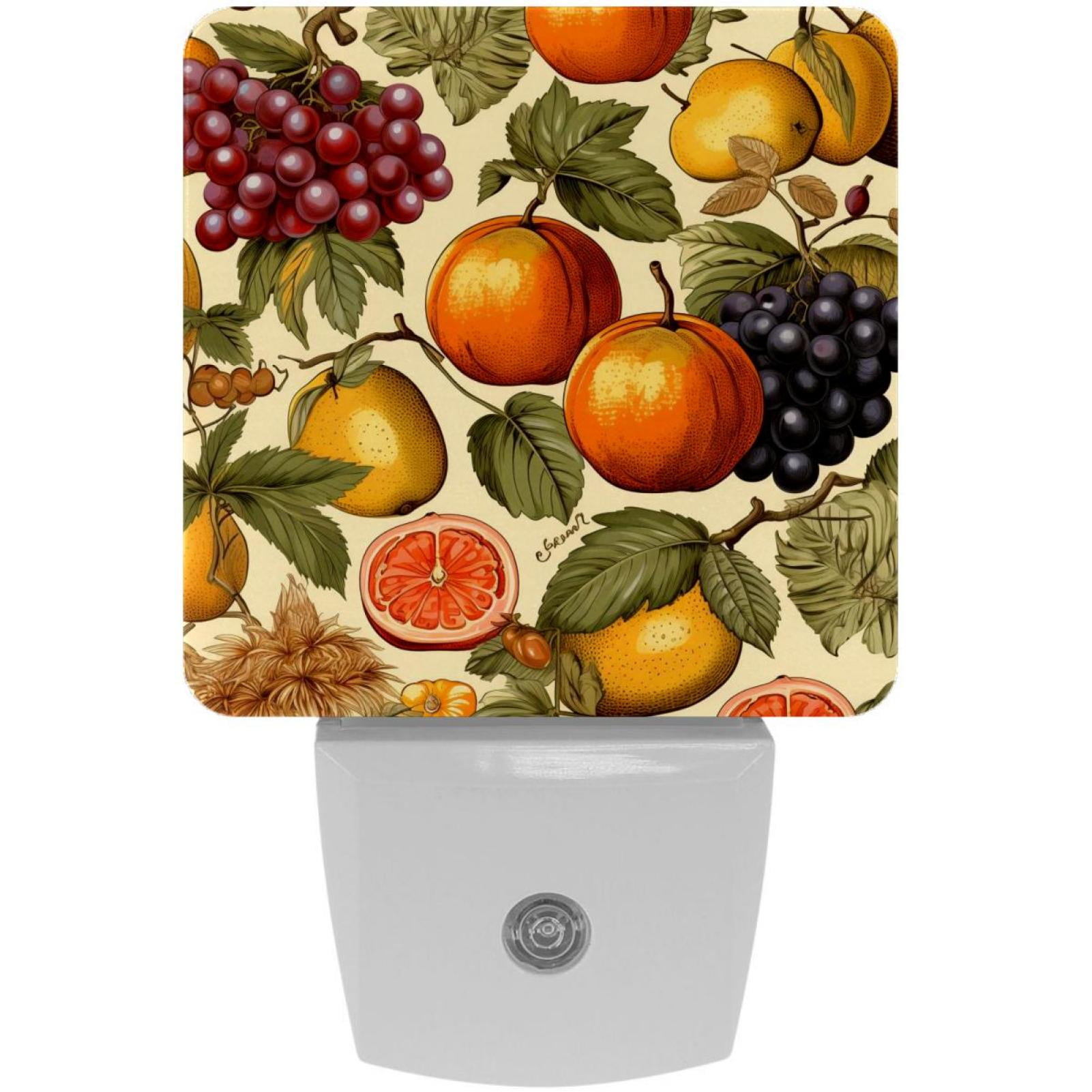 Thanksgiving fruits Enhance Your Space with LED Square Night Lights - Versatile & Stylish ...