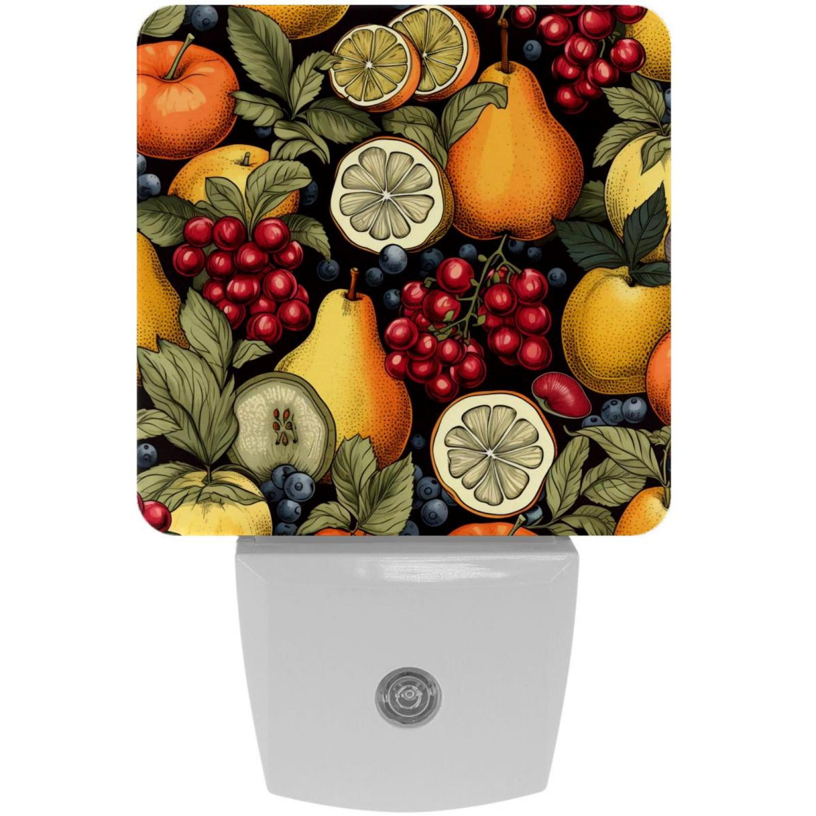 Thanksgiving fruits LED Square Night Lights for Bedroom and Living Room ...