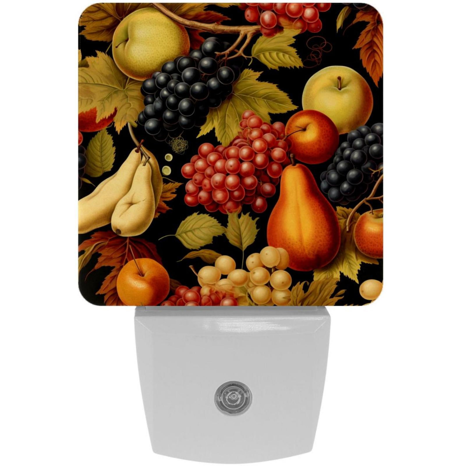 Thanksgiving fruits LED Square Night Lights for Bedroom and Living Room ...