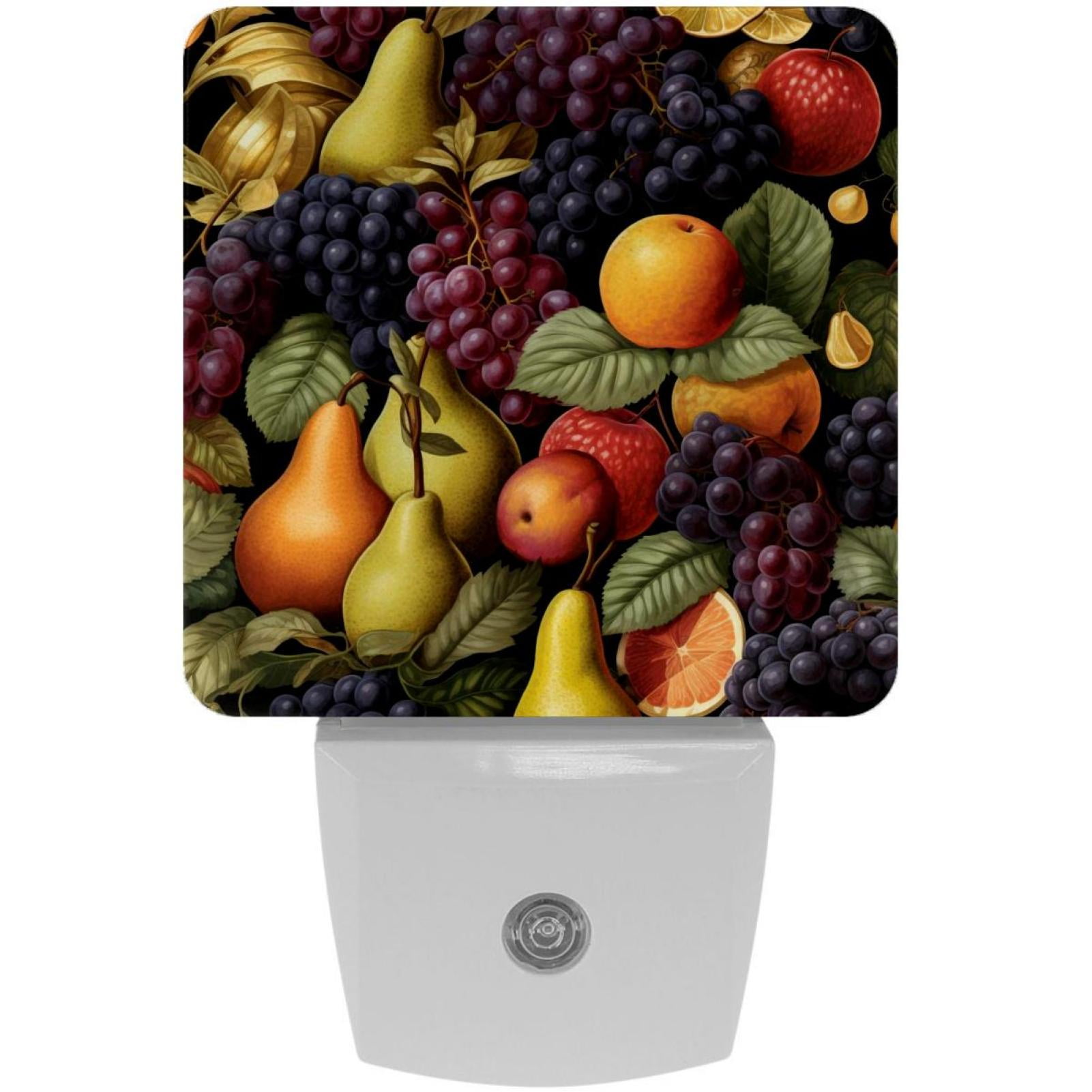 Thanksgiving fruits LED Square Night Lights - Modern Design, Energy ...