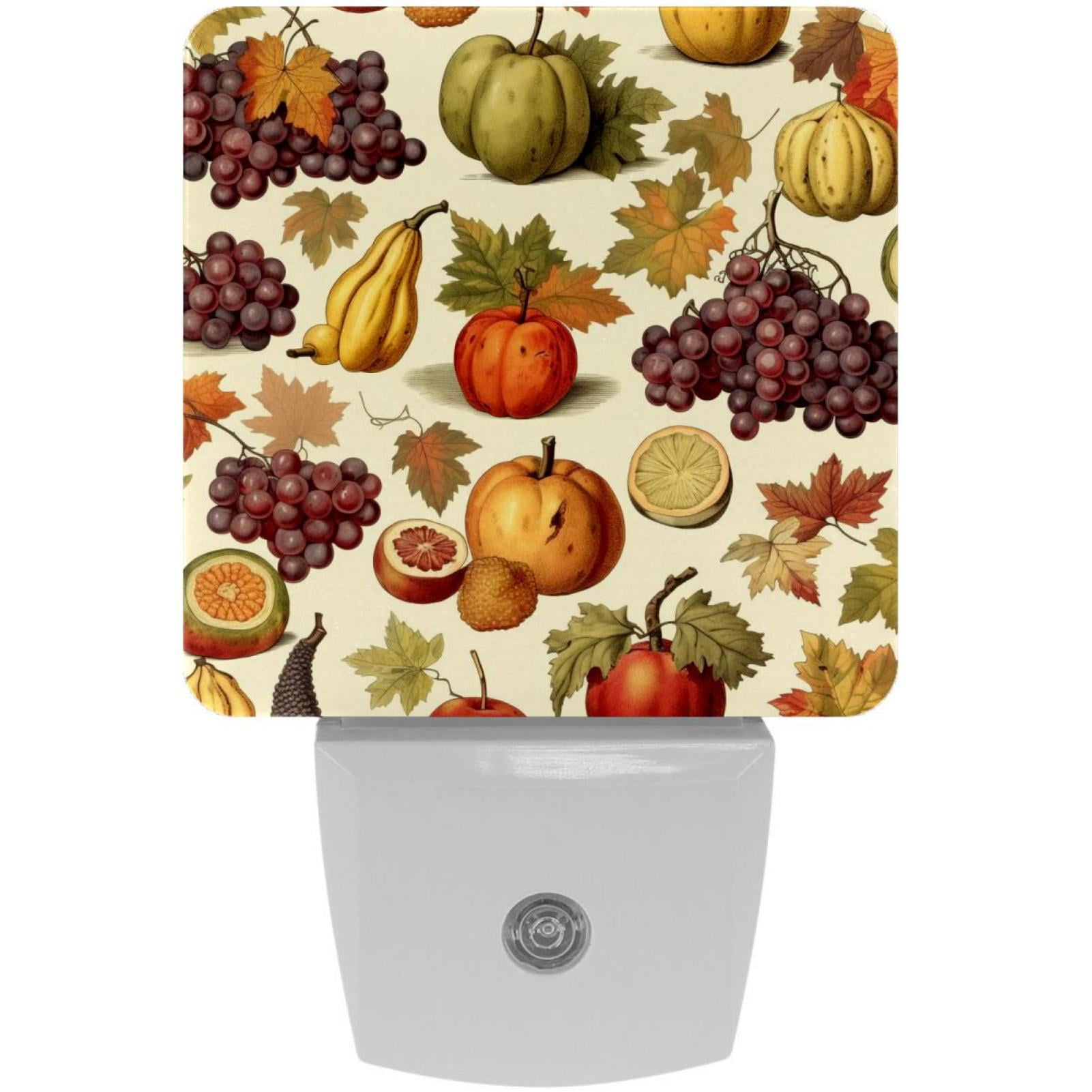 Thanksgiving fruits LED Square Night Lights - Small and Bright ...