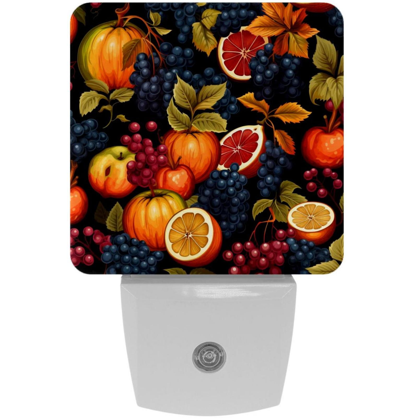 Thanksgiving fruits LED Square Night Lights - Stylish and Energy ...