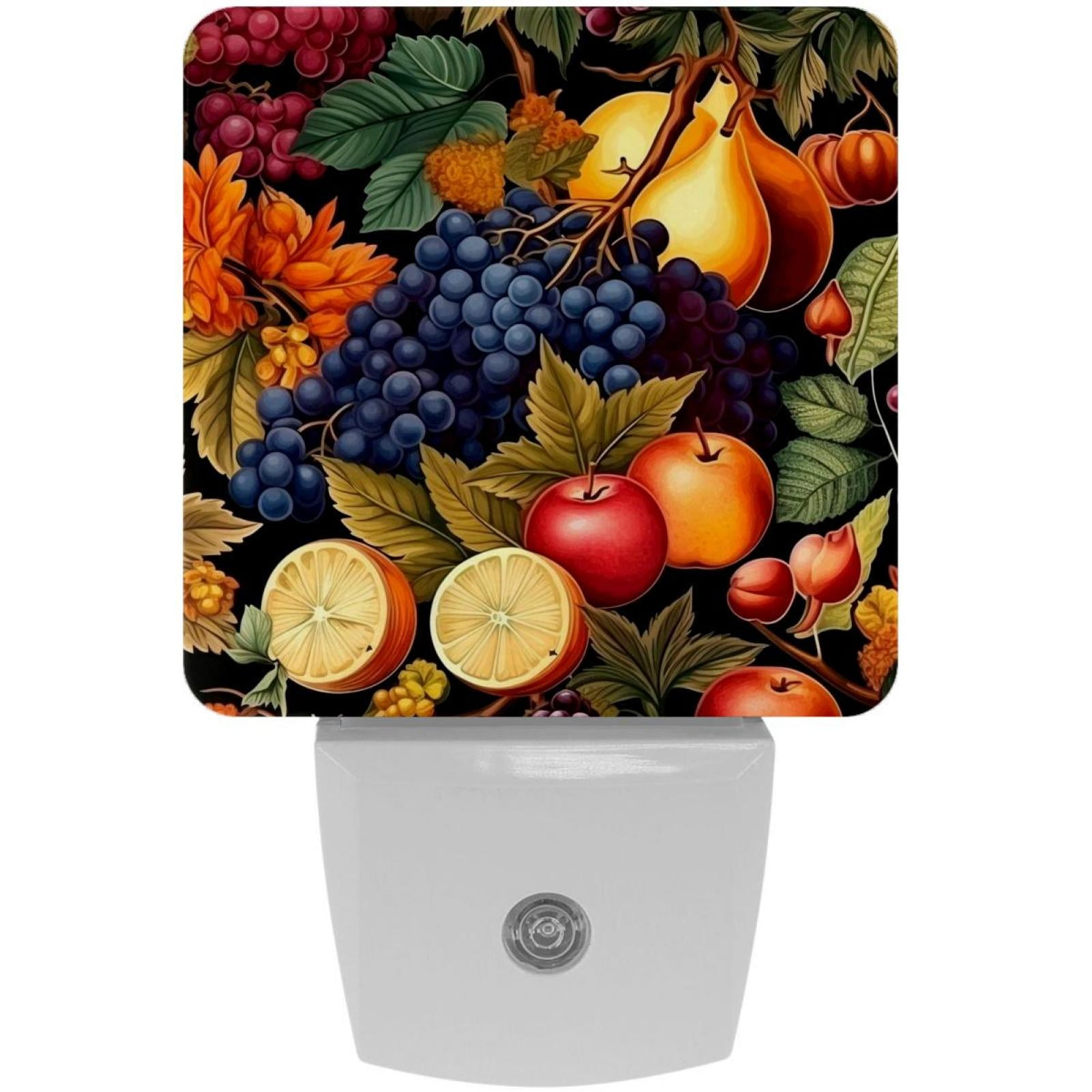 Thanksgiving fruits LED Square Night Lights - Stylish and Energy ...
