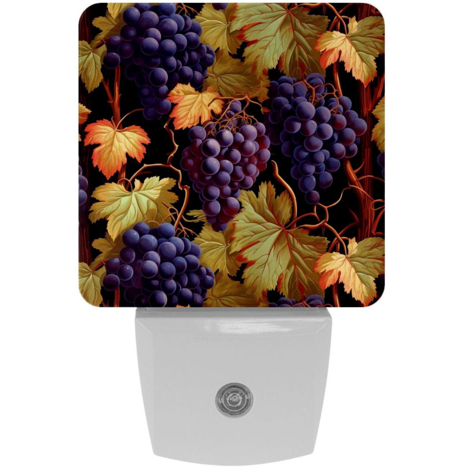 Thanksgiving grapes LED Square Night Lights: Energy-Efficient and Stylish Illumination Device ...