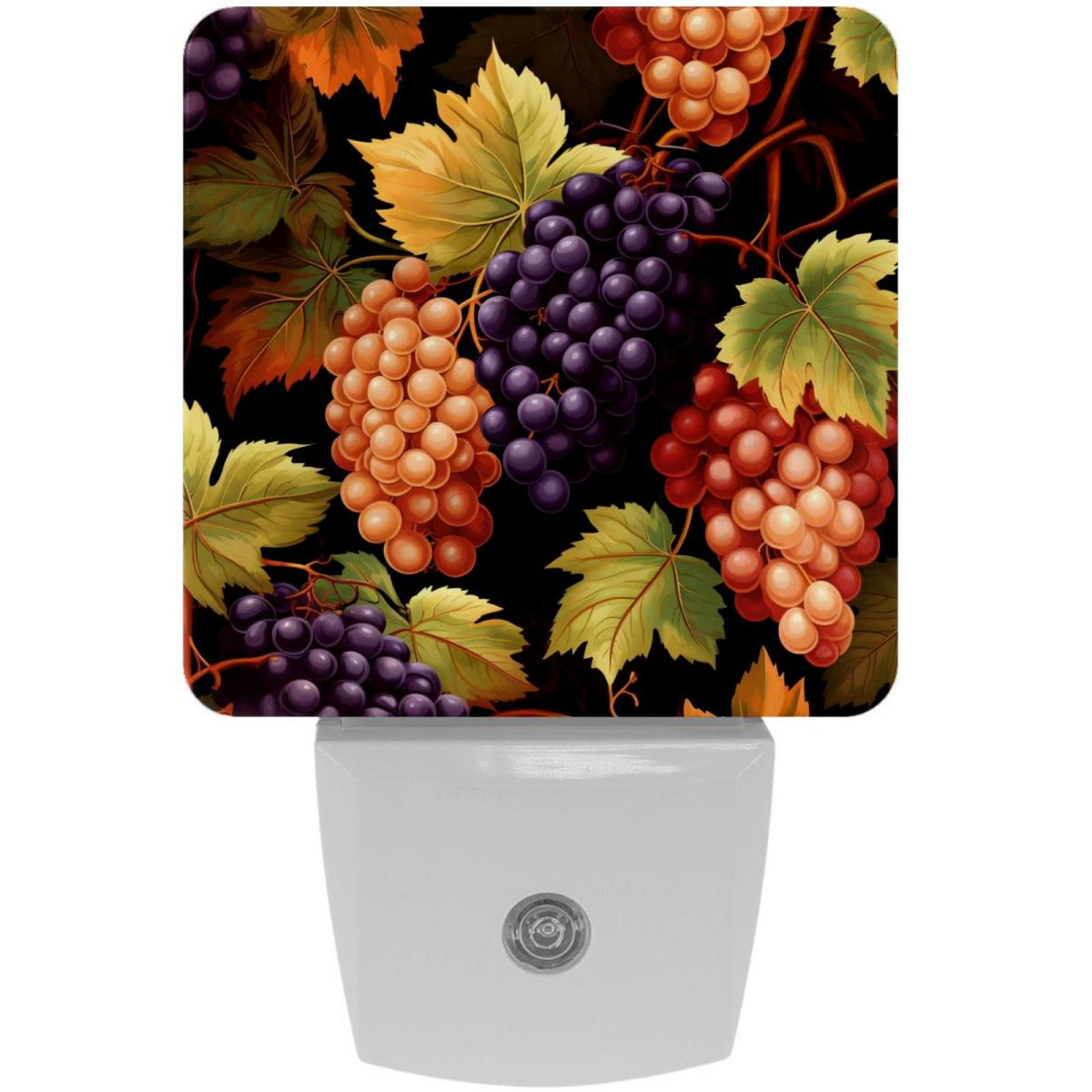 Thanksgiving grapes LED Square Night Lights - Portable and Stylish for ...