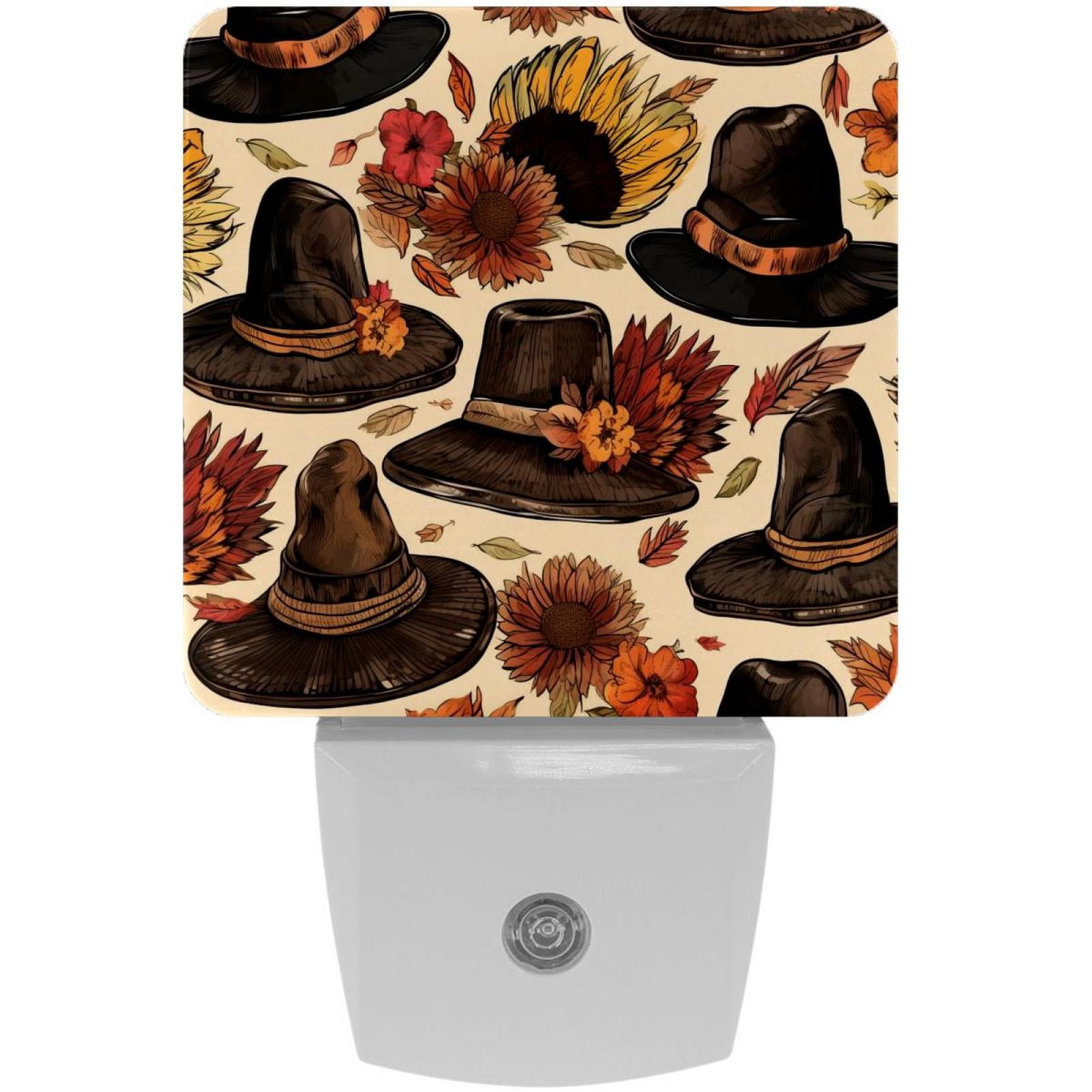 Thanksgiving hats LED Square Night Lights for Bedroom and Living Room ...