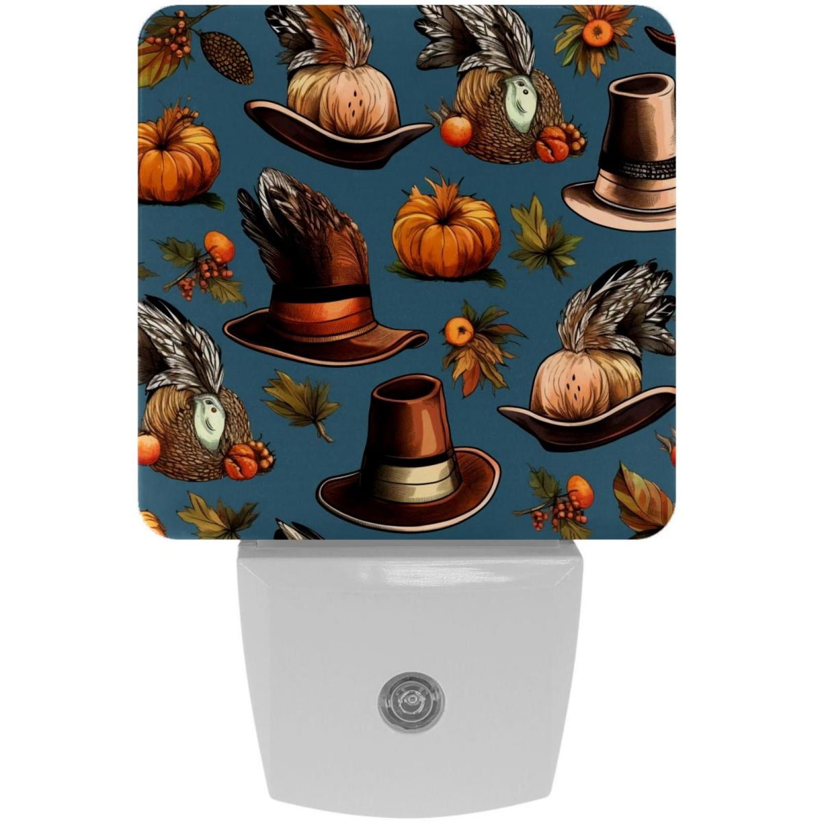 Thanksgiving hats LED Square Night Lights - Stylish and Energy ...