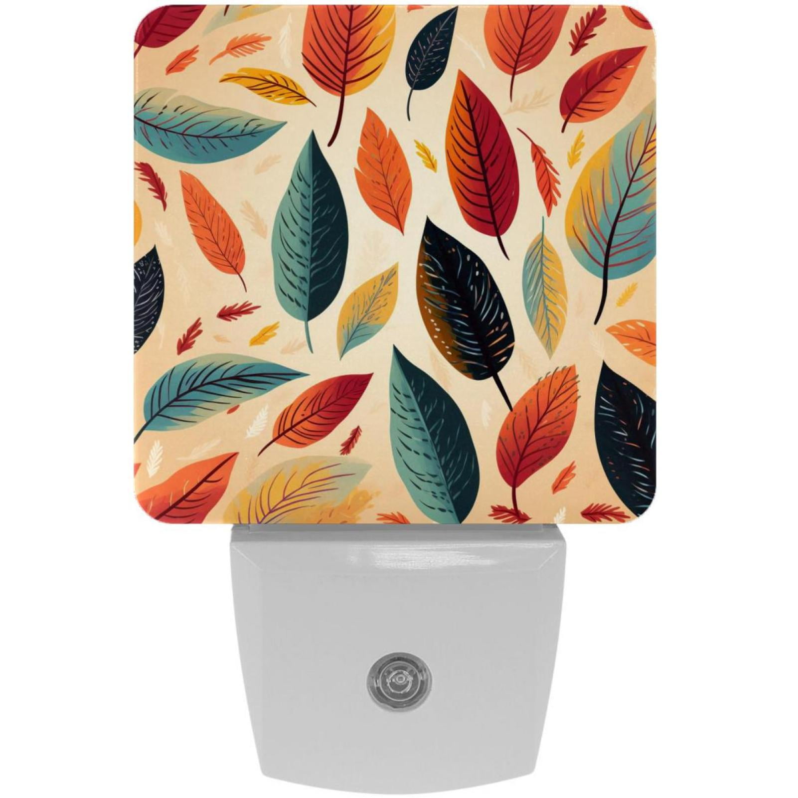 Thanksgiving leaves LED Square Night Light - Compact and Energy ...