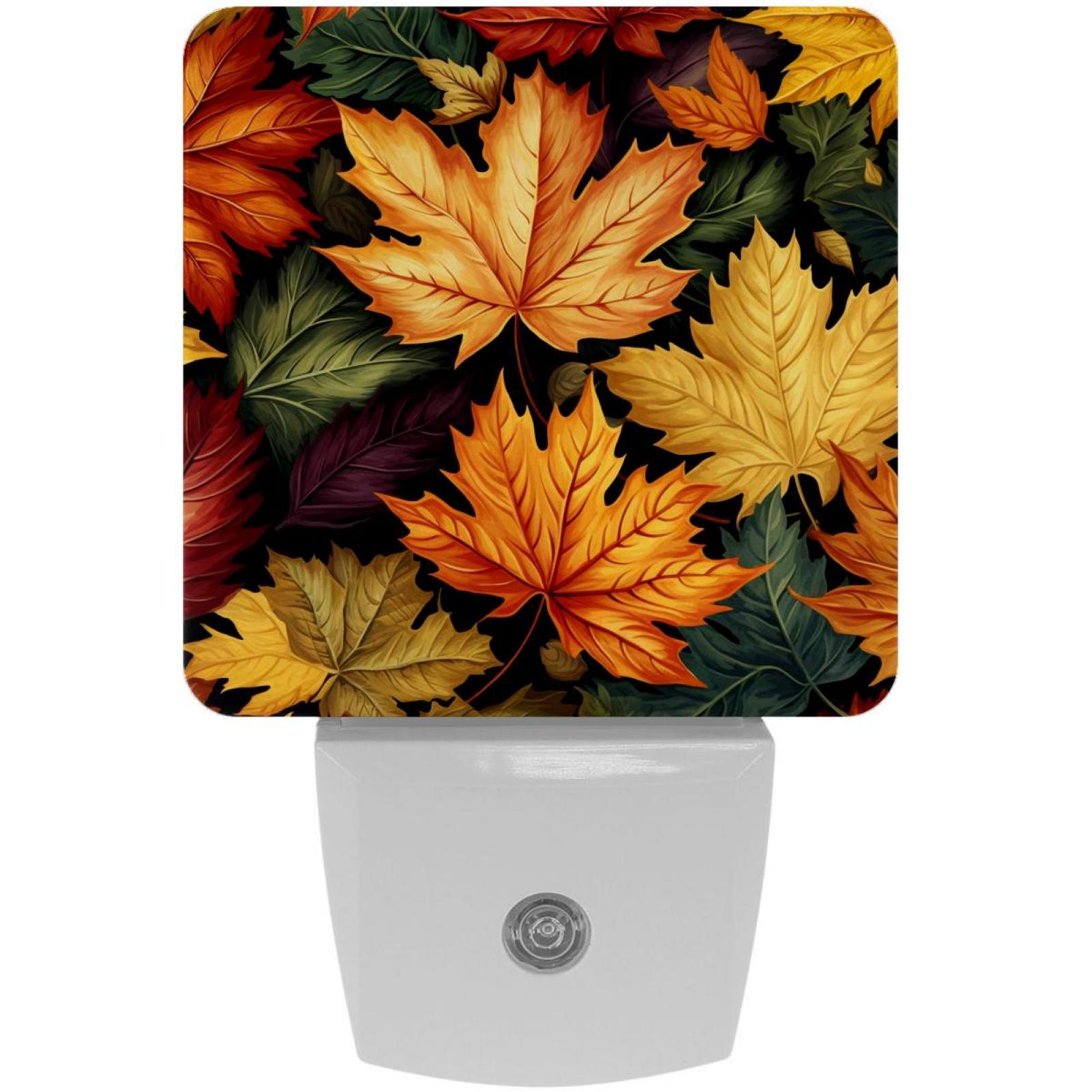 Thanksgiving leaves LED Square Night Lights - Portable and Stylish for ...