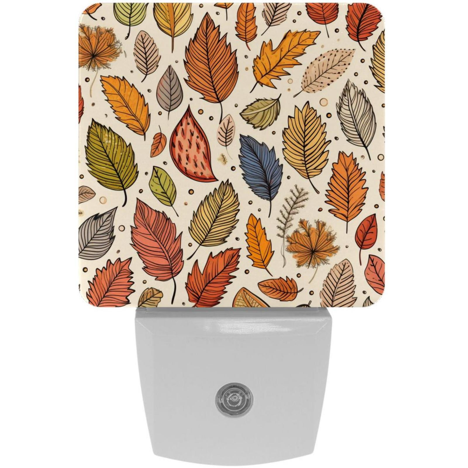 Thanksgiving leaves LED Square Night Lights - Small and Bright ...