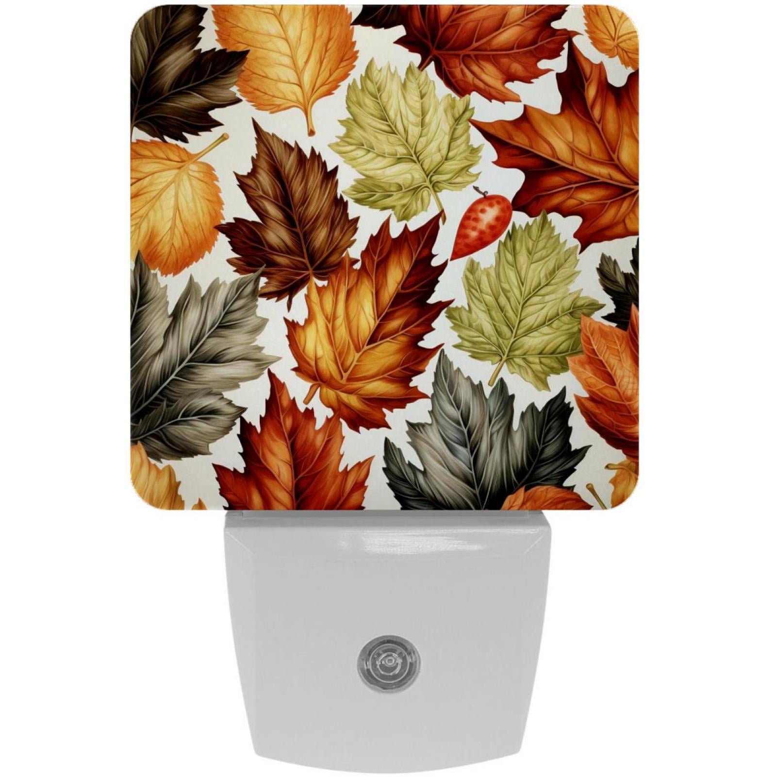 Thanksgiving leaves LED Square Night Lights - Stylish and Energy ...