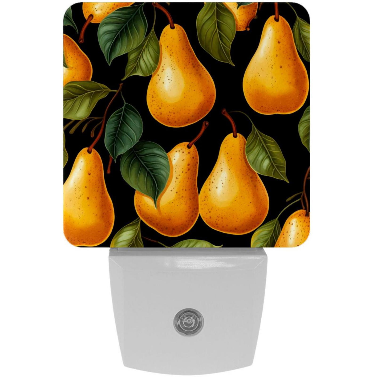 Thanksgiving pears LED Square Night Lights - Bedside Lighting Solution ...