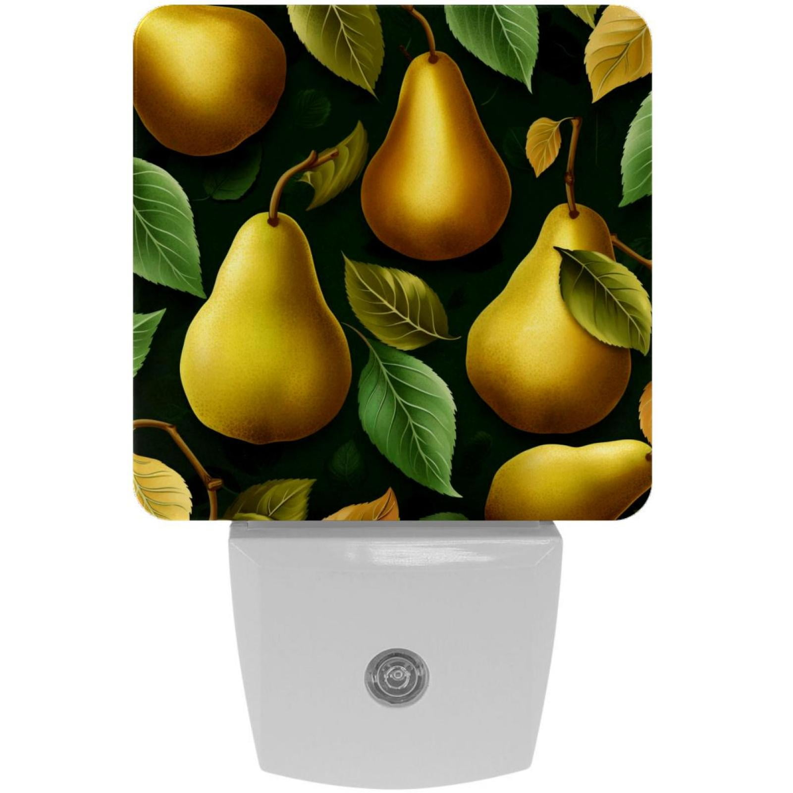 Thanksgiving pears LED Square Night Lights - Modern Design, Soft Glow ...