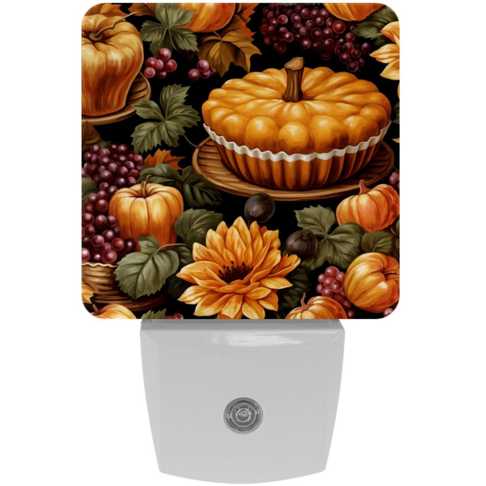Thanksgiving pumpkin pie LED Square Night Lights - Compact and ...