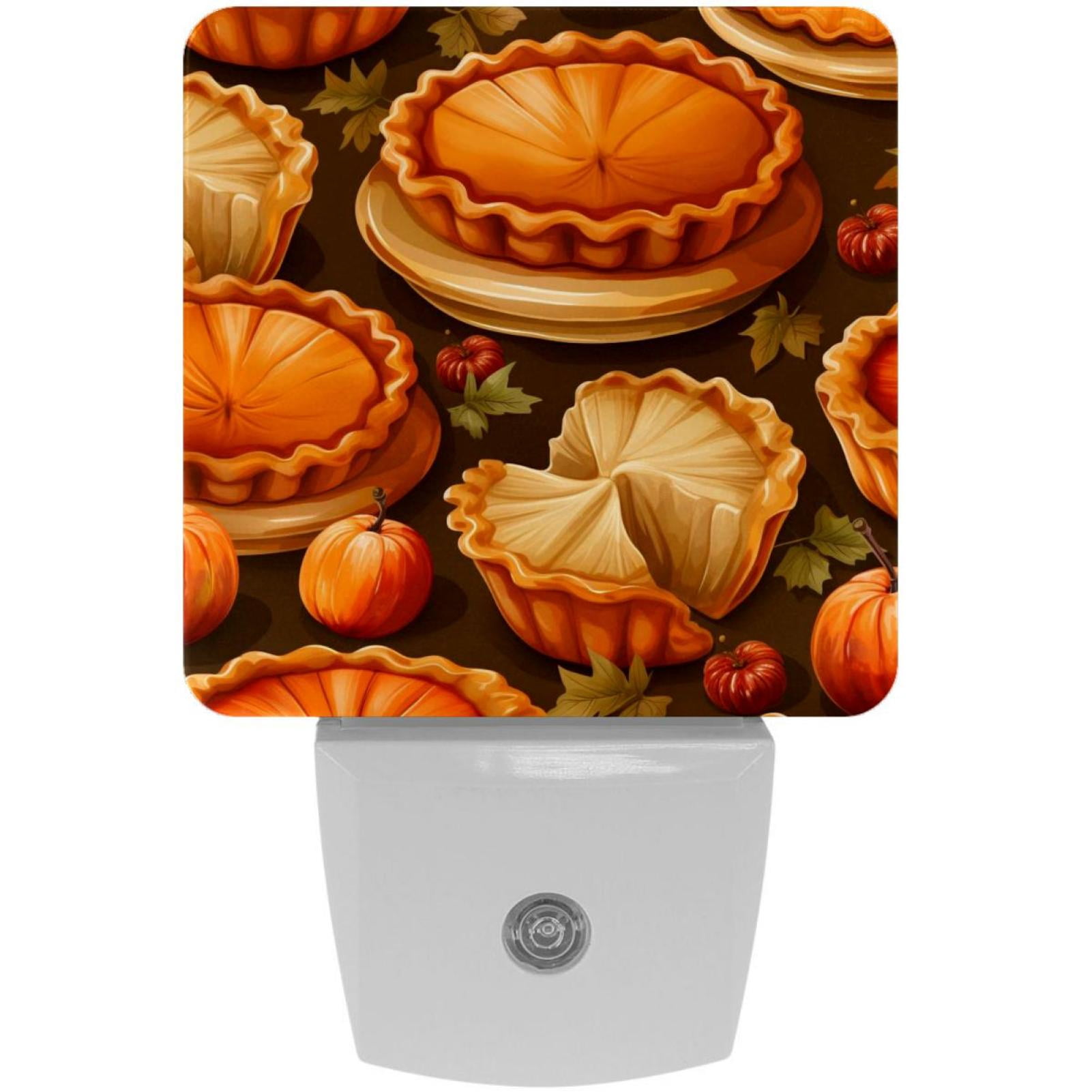 Thanksgiving pumpkin pie LED Square Night Lights - Energy Efficient ...
