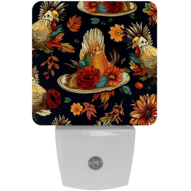 Thanksgiving turkey LED Square Night Lights - Compact and ...