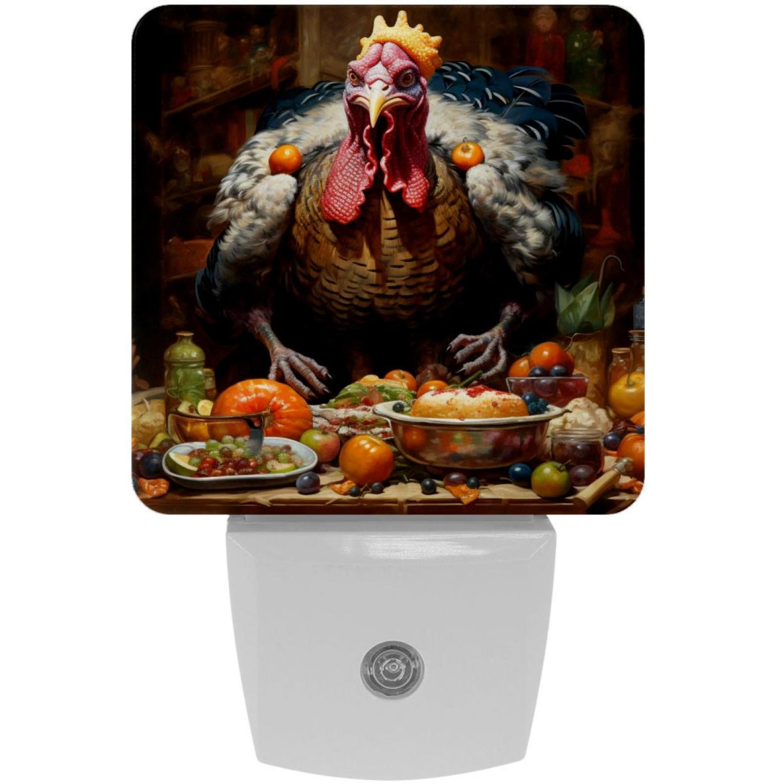 Thanksgiving turkey LED Square Night Lights - Elegant and Energy ...