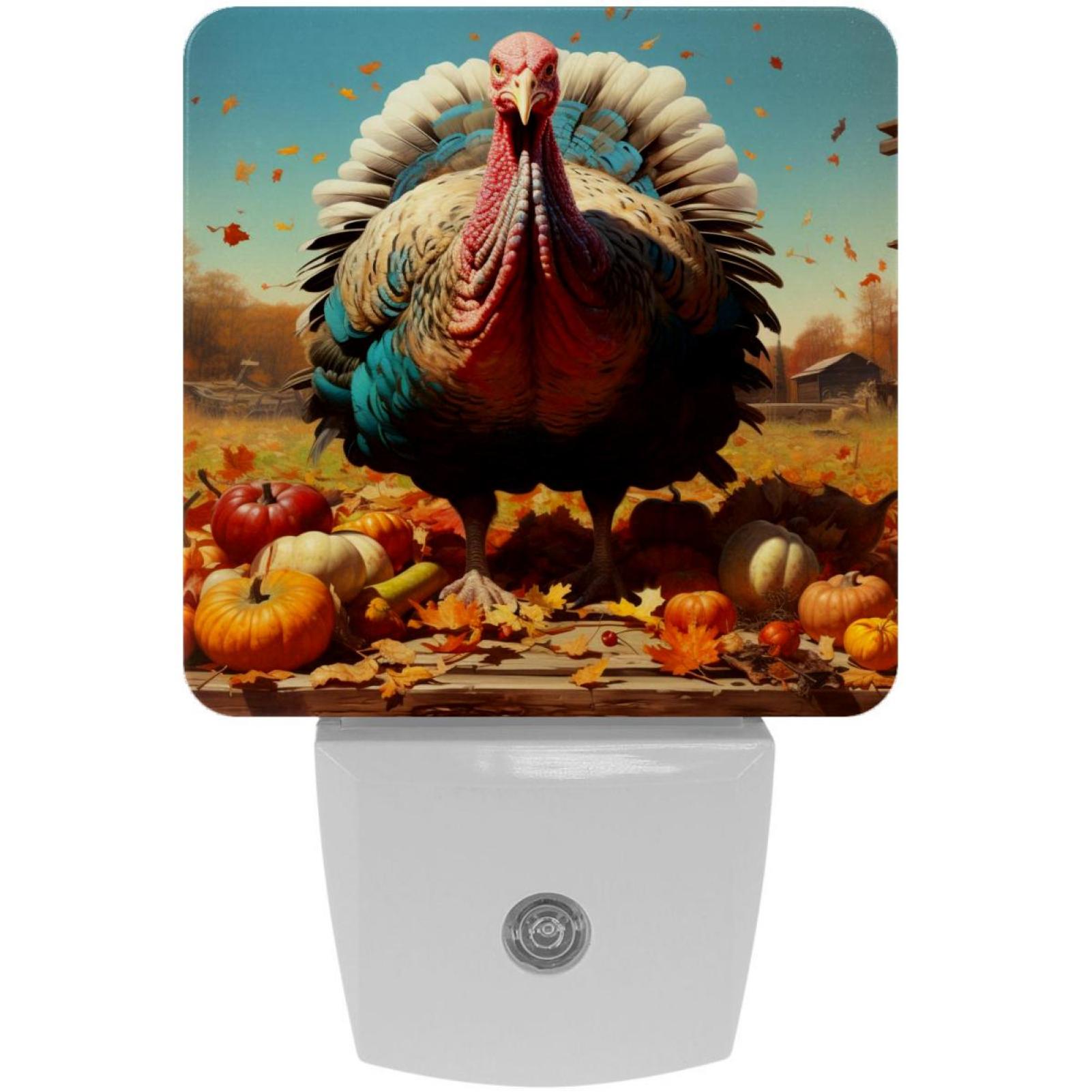Thanksgiving turkey LED Square Night Lights - Energy Efficient and ...