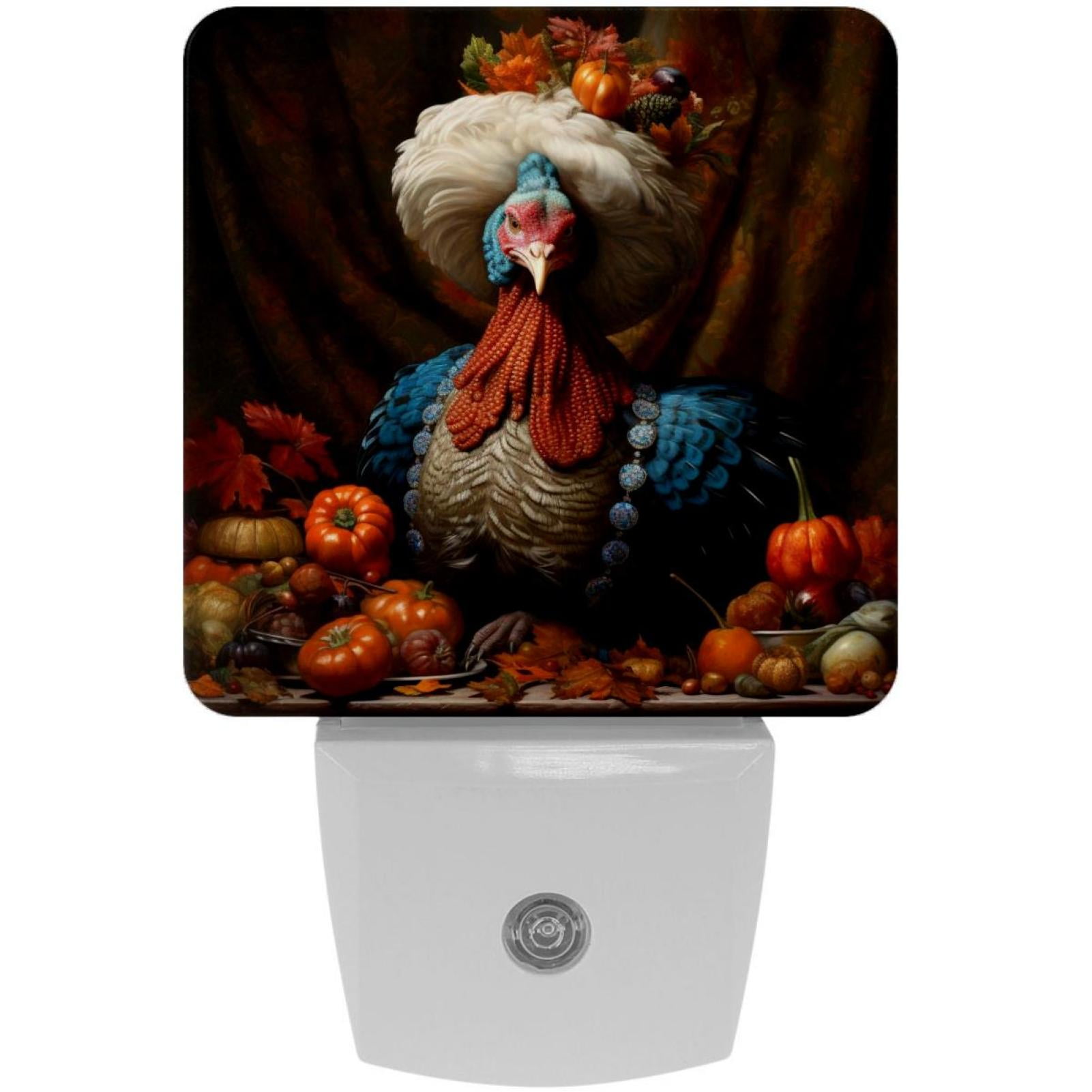 Thanksgiving turkey LED Square Night Lights - Energy Efficient and ...