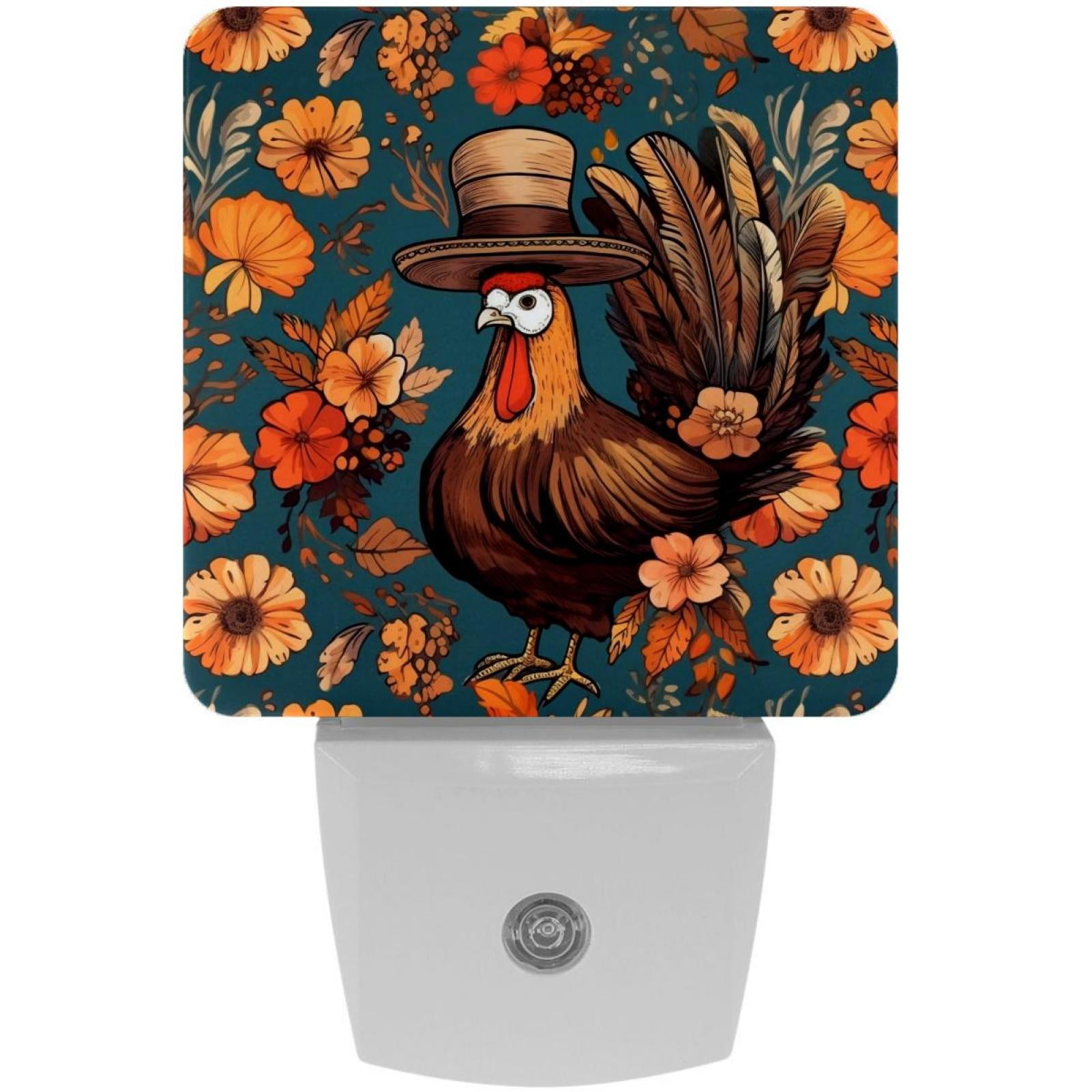 Thanksgiving turkey LED Square Night Lights - Illuminating Your Space ...