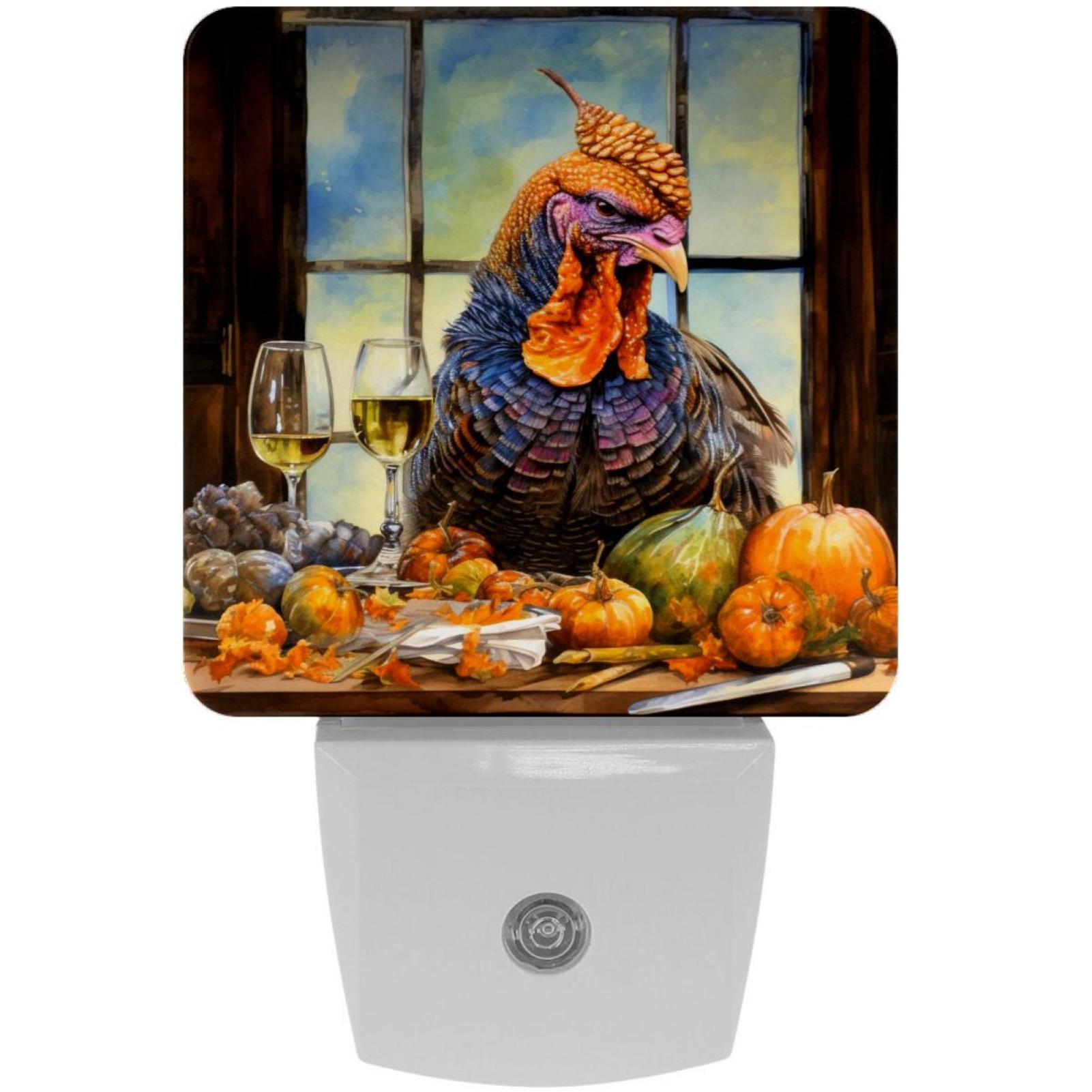 Thanksgiving turkey LED Square Night Lights- Modern and Energy ...