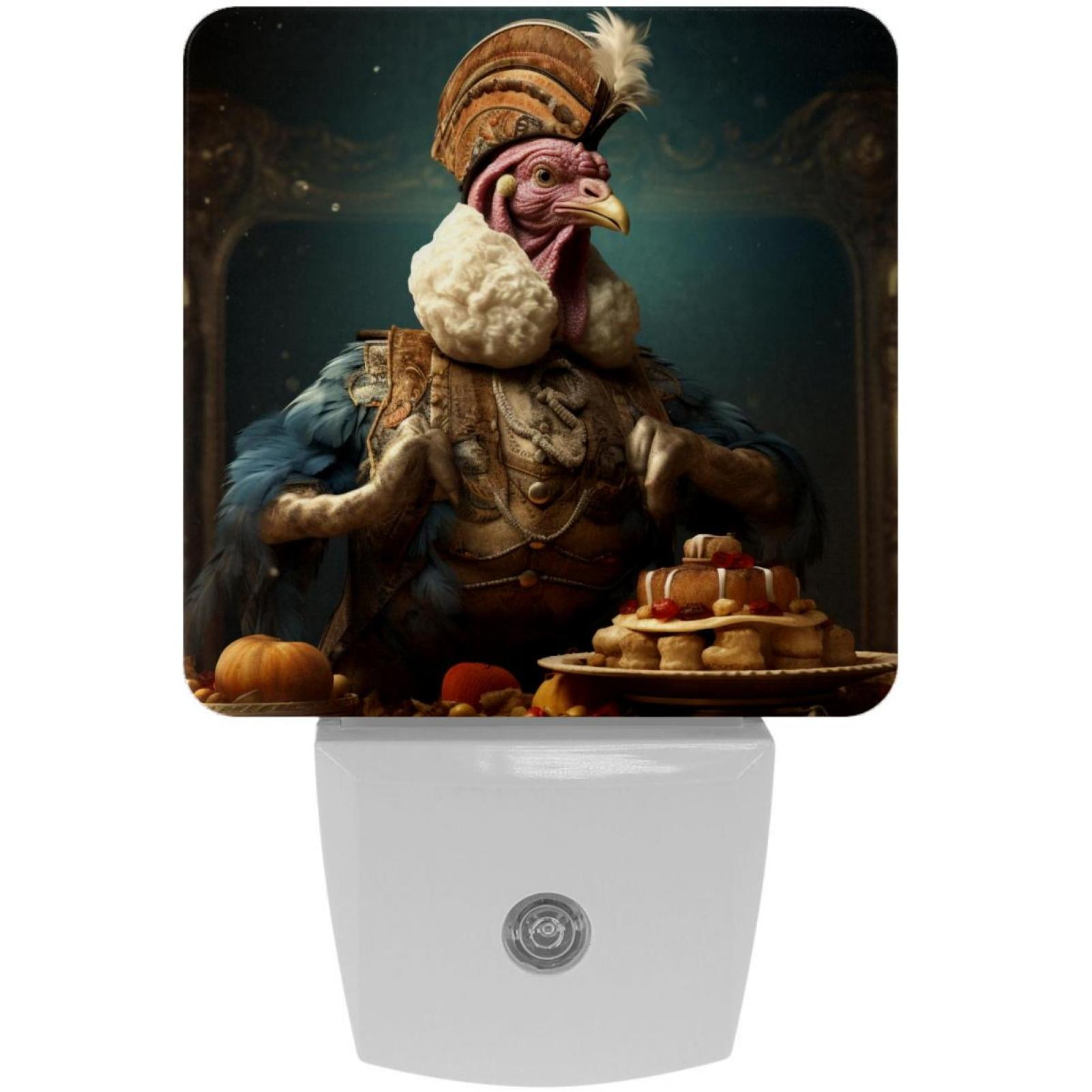 Thanksgiving turkey LED Square Night Lights - Modern and Versatile Plug ...