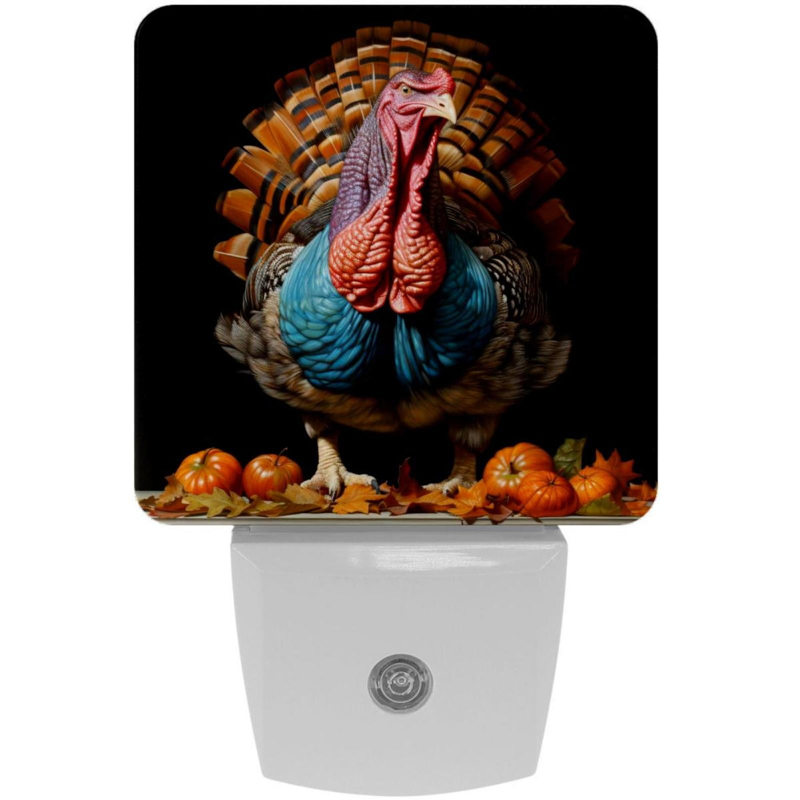 Thanksgiving turkey LED Square Night Lights - Small and Bright ...