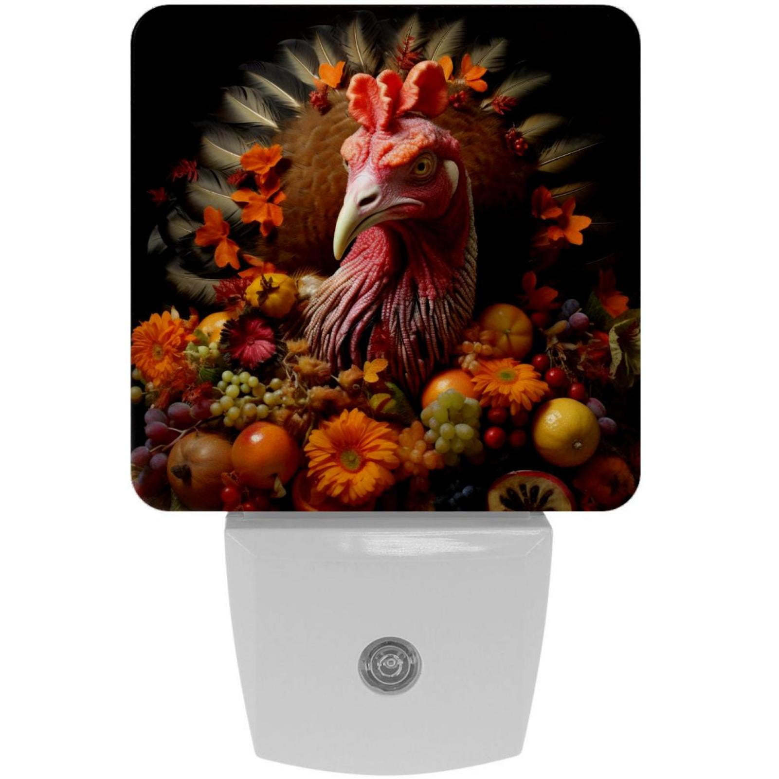 Thanksgiving turkey LED Square Night Lights - Stylish and Energy ...