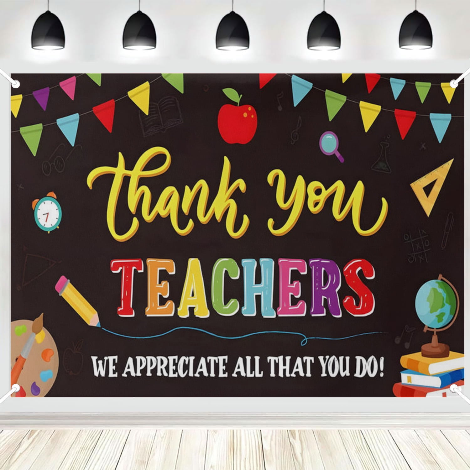 Thankyou TEACHERS Backdrop Large Size Thankyou TEACHERS Banner for ...