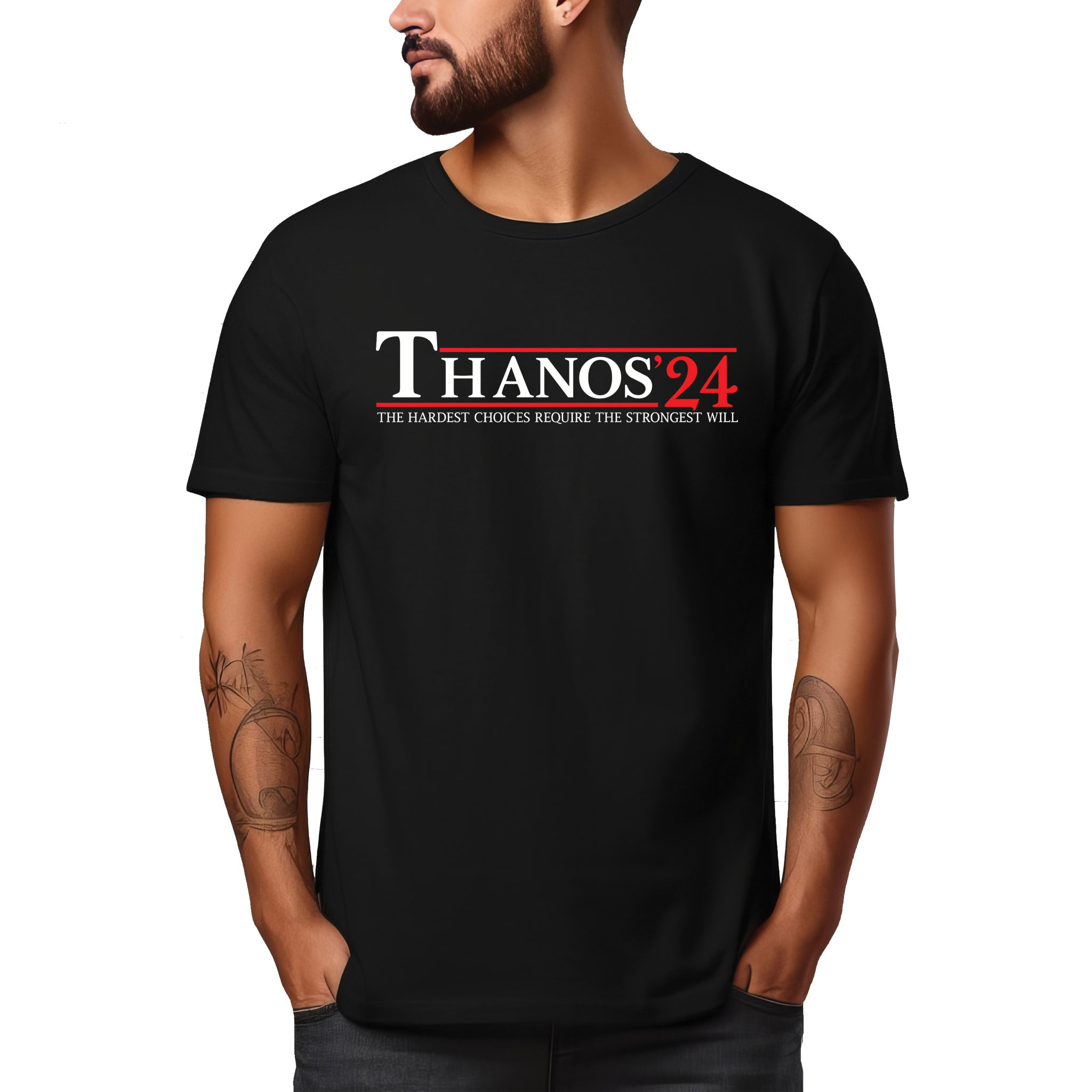Thanos 24 The Hardest Choices Require The Strongest Will TShirt ...