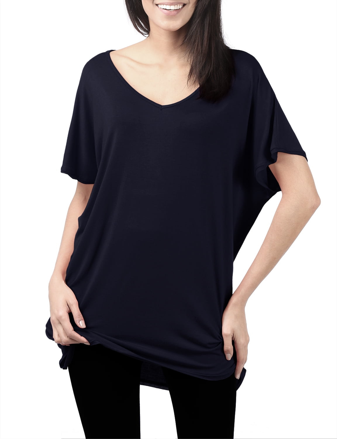 Thanth Women's Loose Fit Tunic Tops and Long Shirts with Plus Size ...