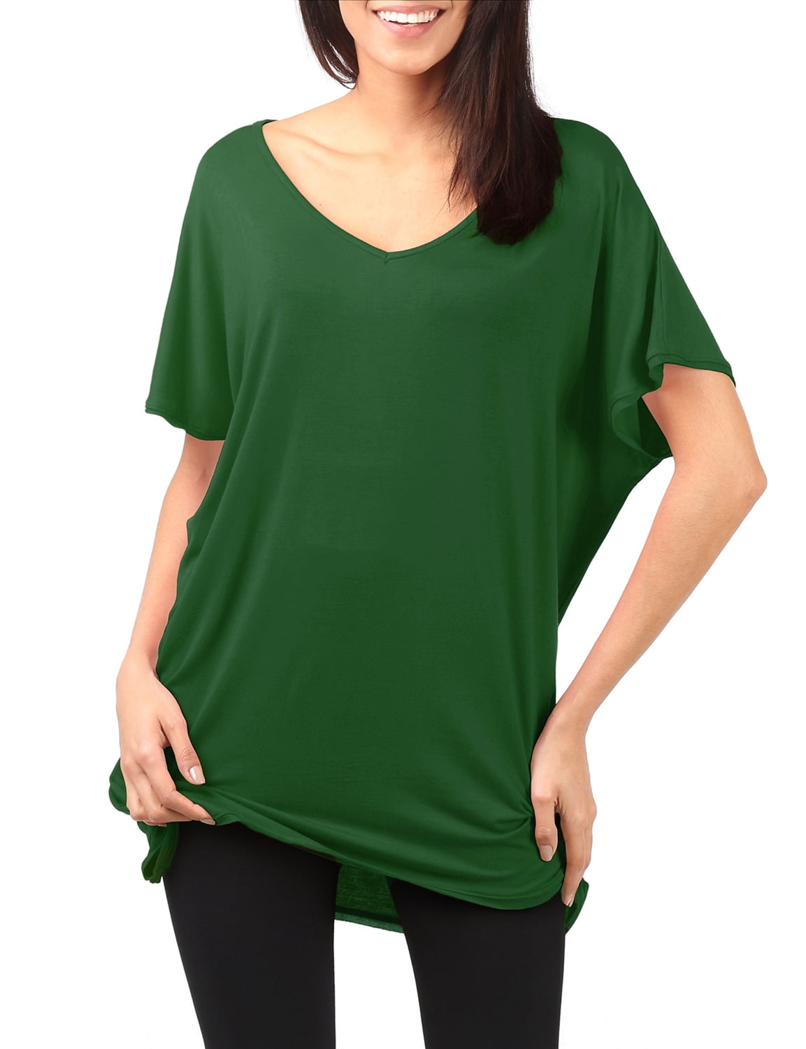 Thanth Women's Loose Fit Tunic Tops and Long Shirts with Plus Size ...