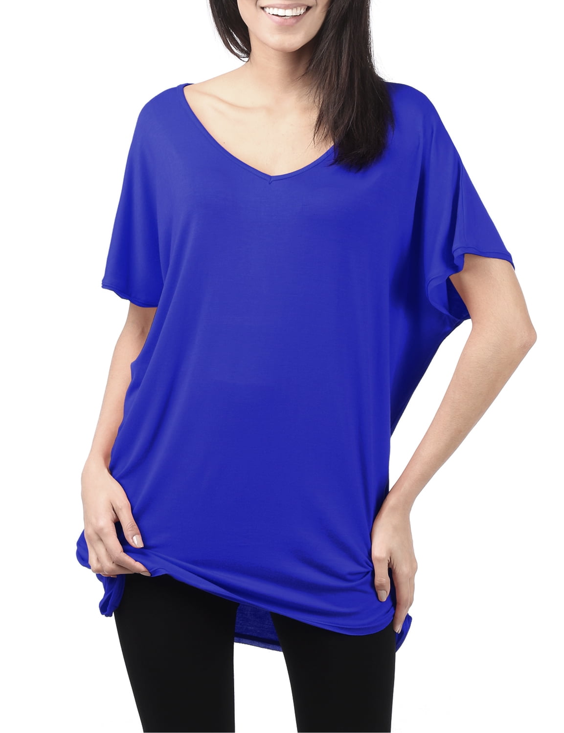 Thanth Women's Loose Fit Tunic Tops and Long Shirts with Plus Size ...