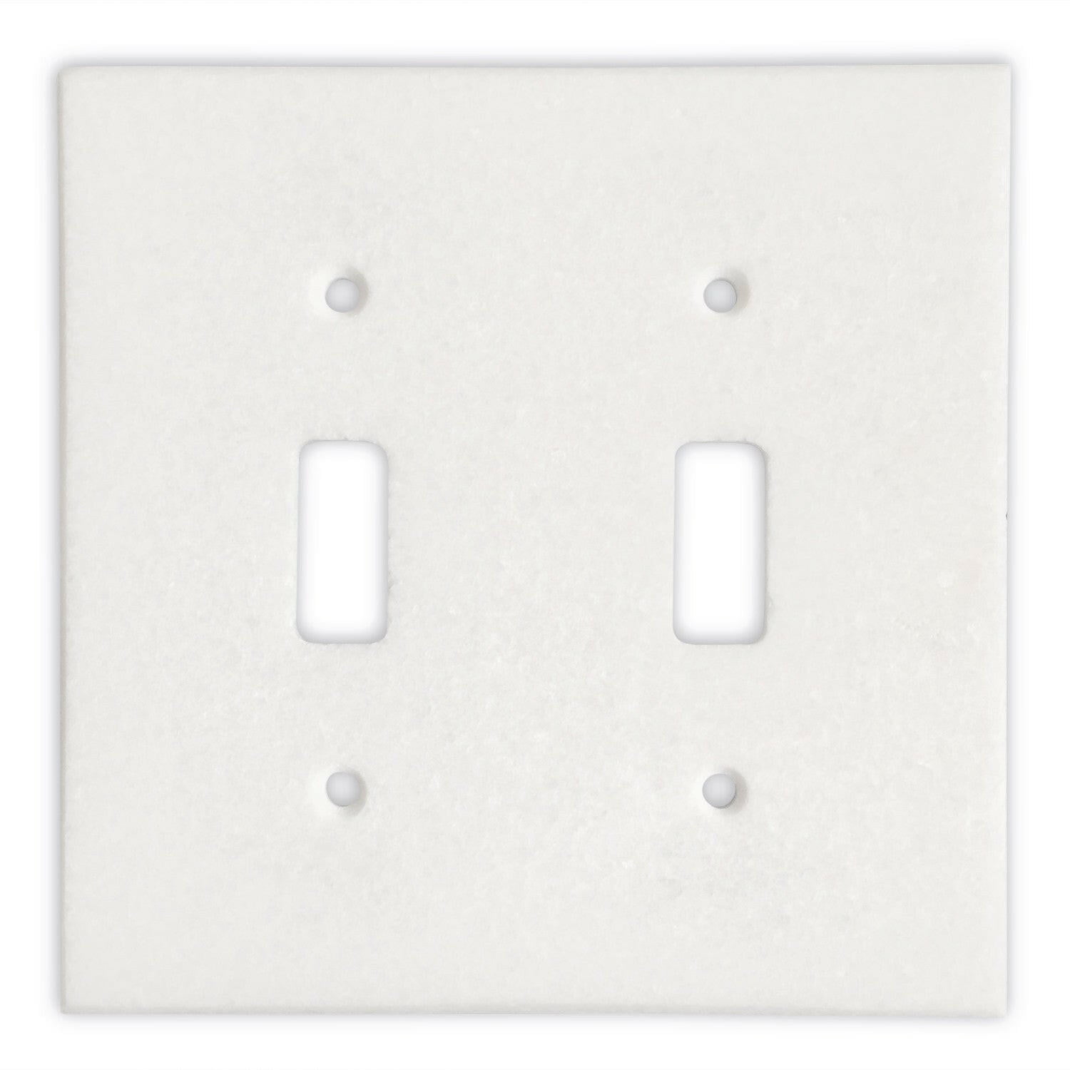 Thassos White Marble Double Toggle Switch Wall Plate / Switch Plate ...