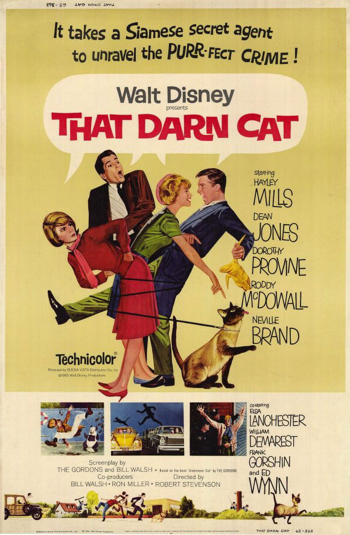 That Darn Cat - movie POSTER (Style B) (11" x 17") (1965) - Walmart.com