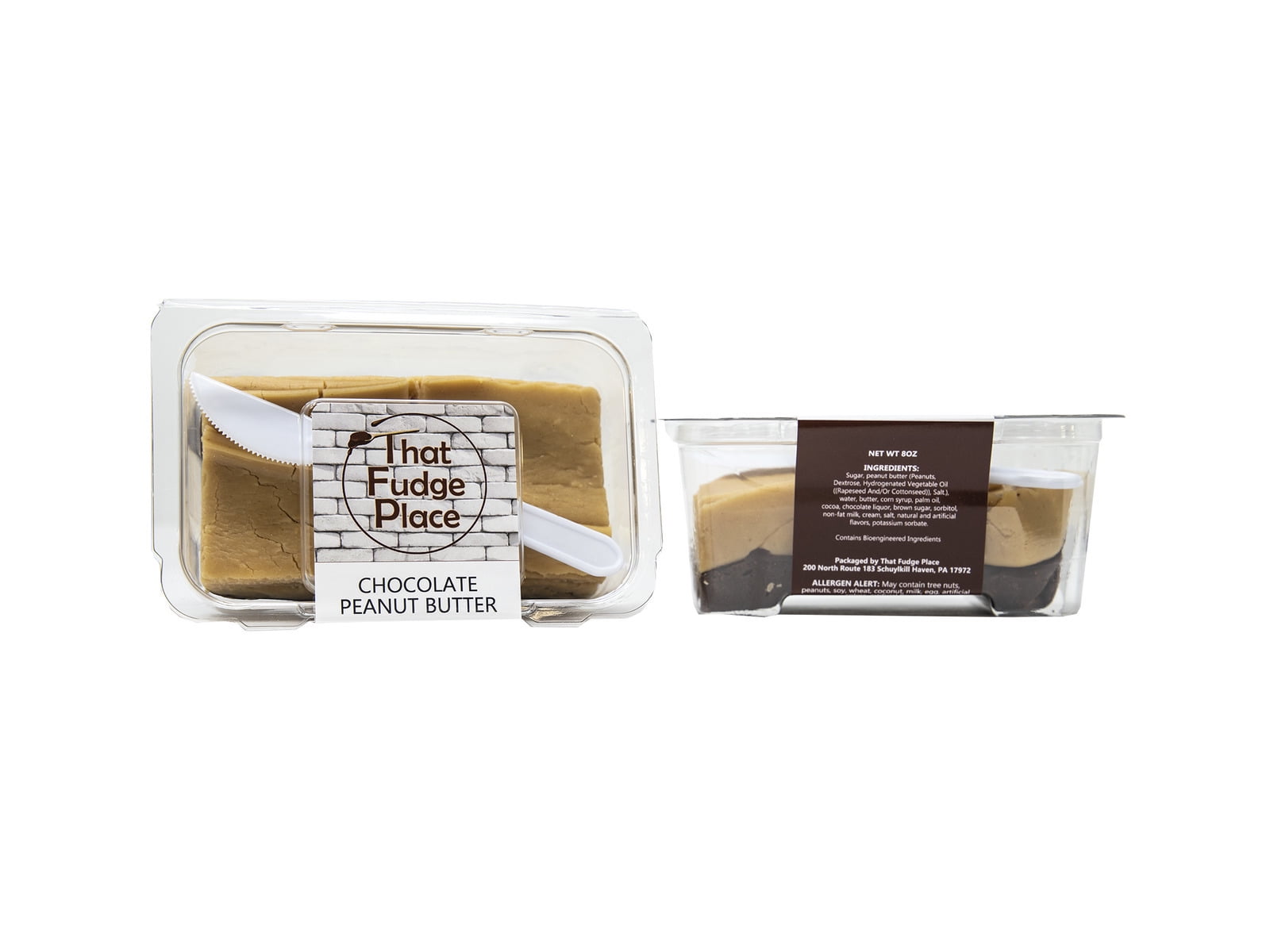 That Fudge Place Chocolate Peanut Butter Fudge, 2-Pack 8 oz. Containers ...