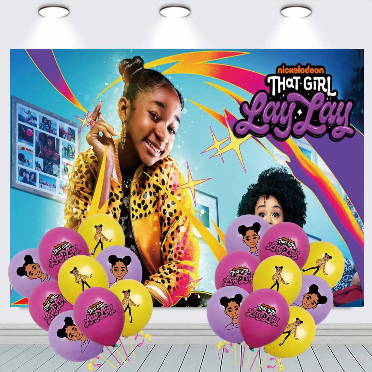 That Girl Lay Lay Backdrop Balloons Banner Party Decorations Taspestry ...