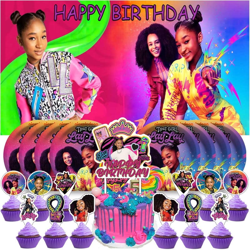 That Lay Lay Girl Plates Birthday Supplies Decorations Decor Backdrop ...
