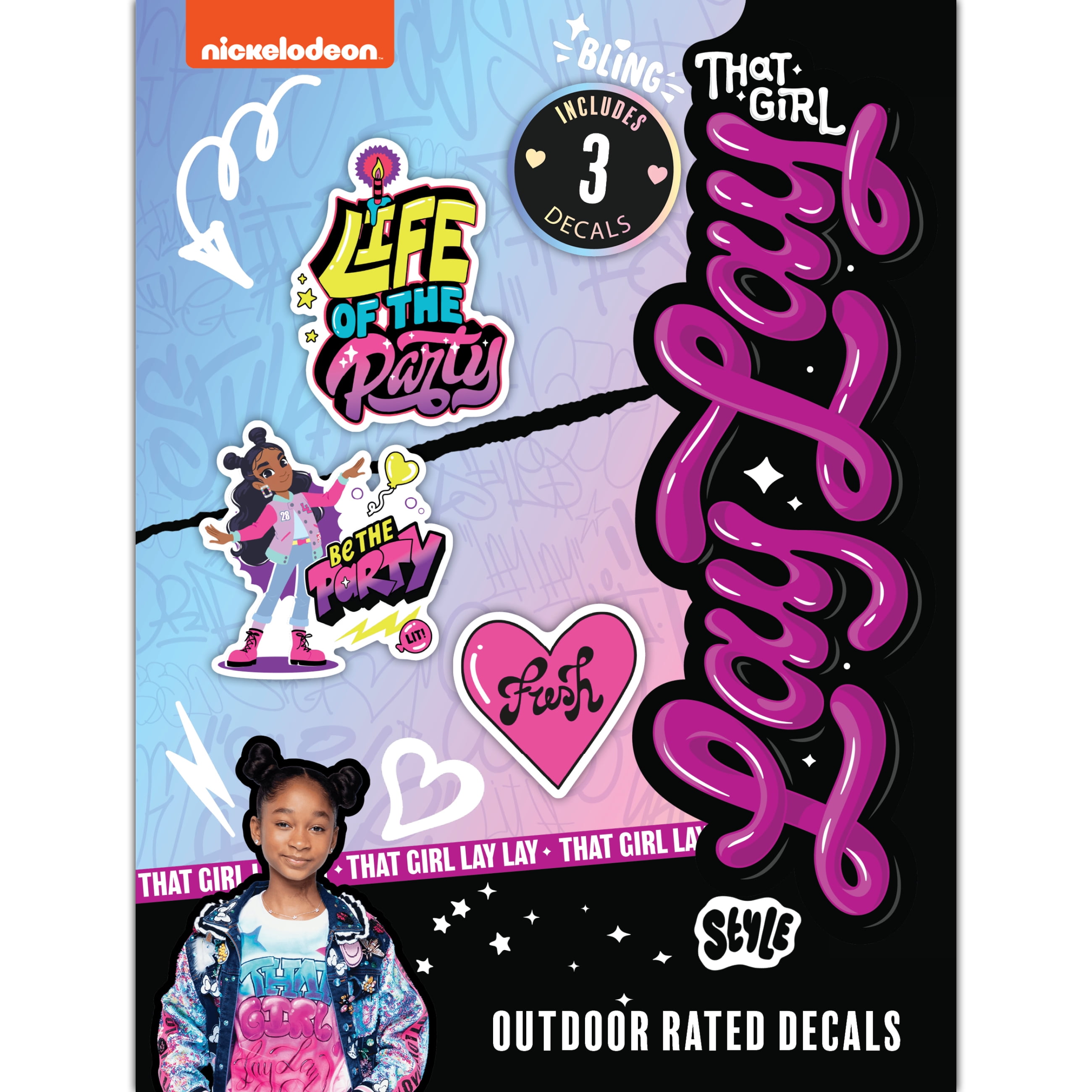 That Girl Lay Lay Decals - Set of 3 Vinyl Stickers Nickelodeon Licensed ...