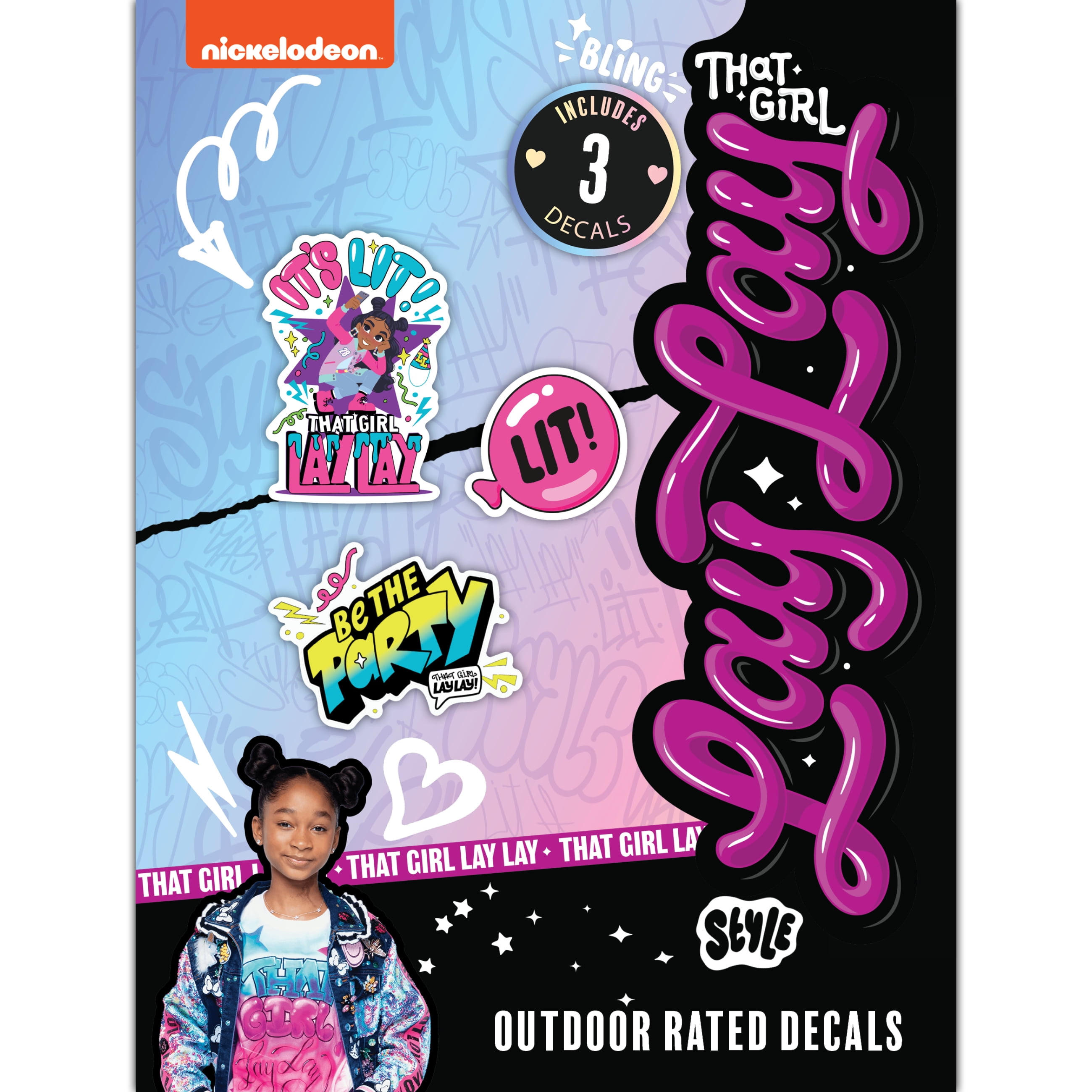 That Girl Lay Lay Decals - Set of 3 Vinyl Stickers Nickelodeon Licensed ...
