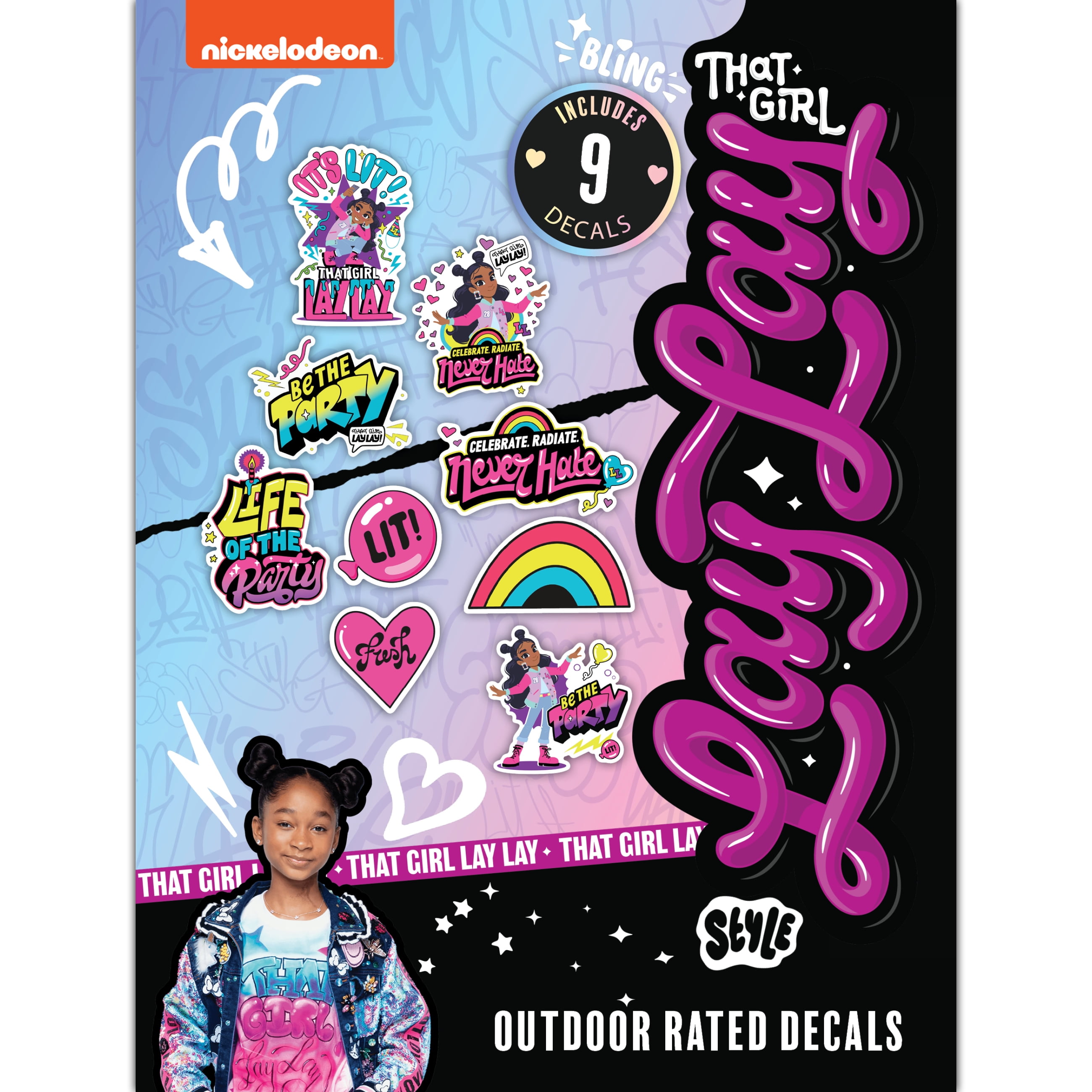 That Girl Lay Lay Decals - Set of 9 Vinyl Stickers Nickelodeon Licensed ...